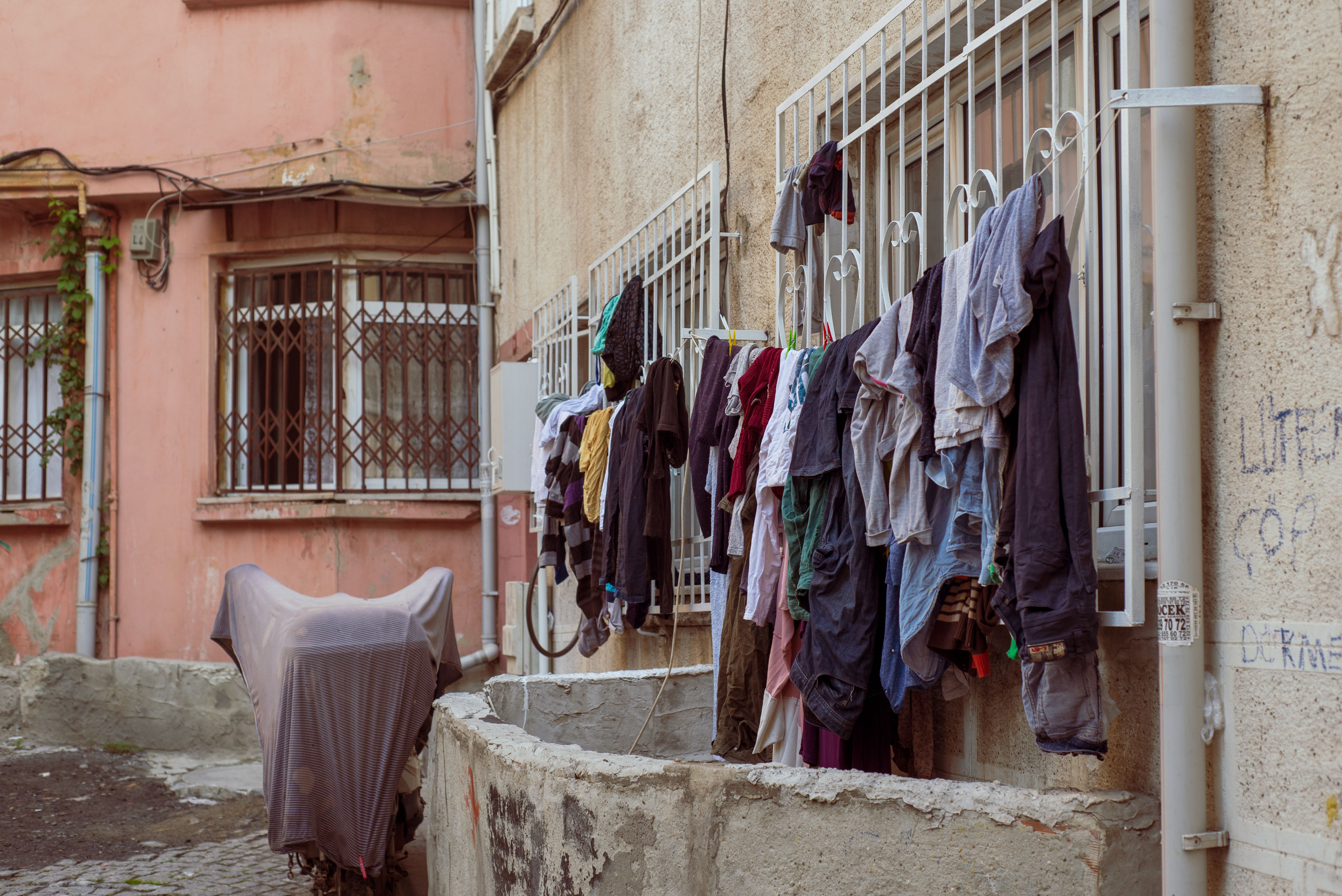 Laundry by the Street · Free Stock Photo