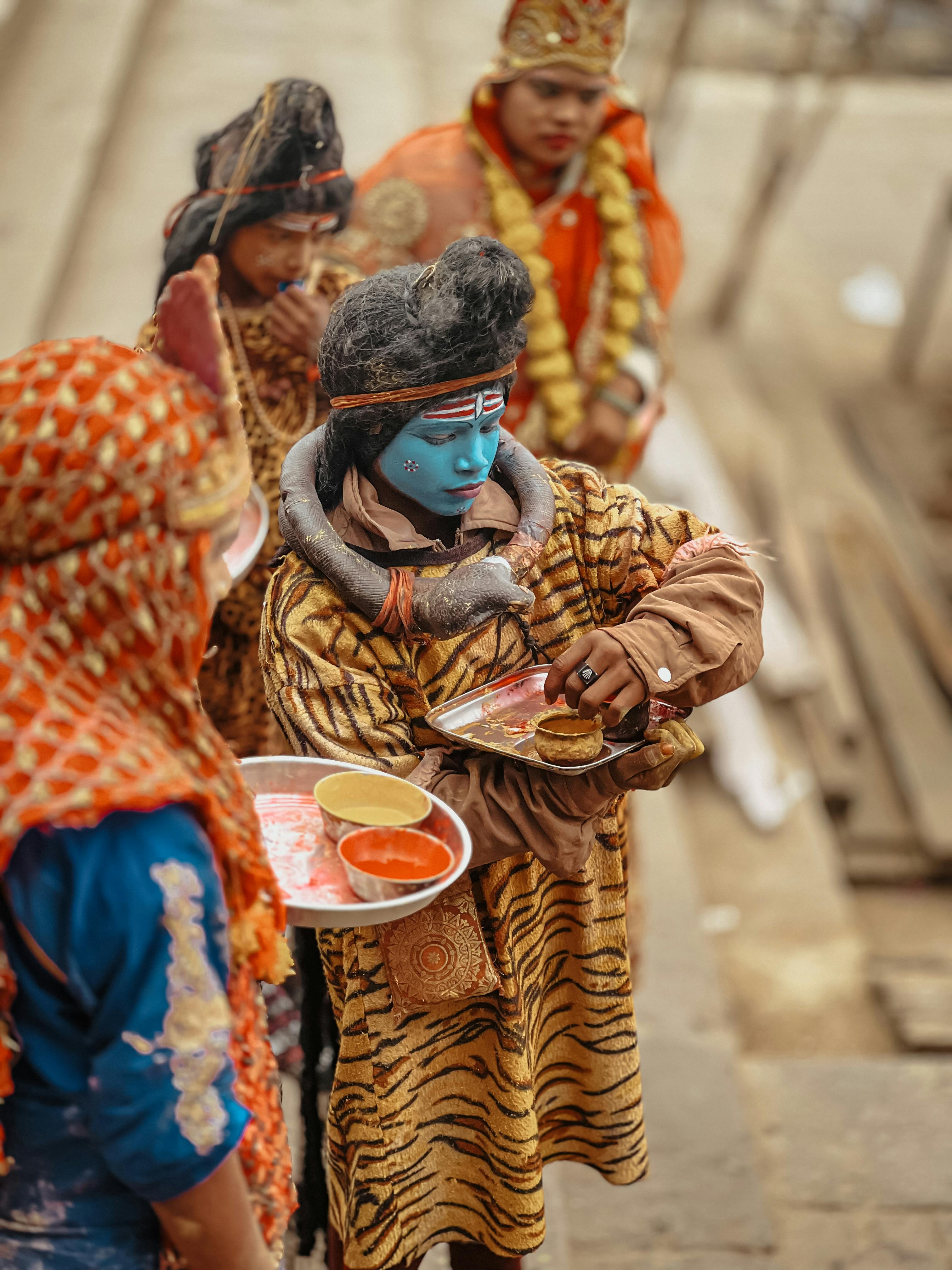 People in Traditional Clothing in Ritual · Free Stock Photo