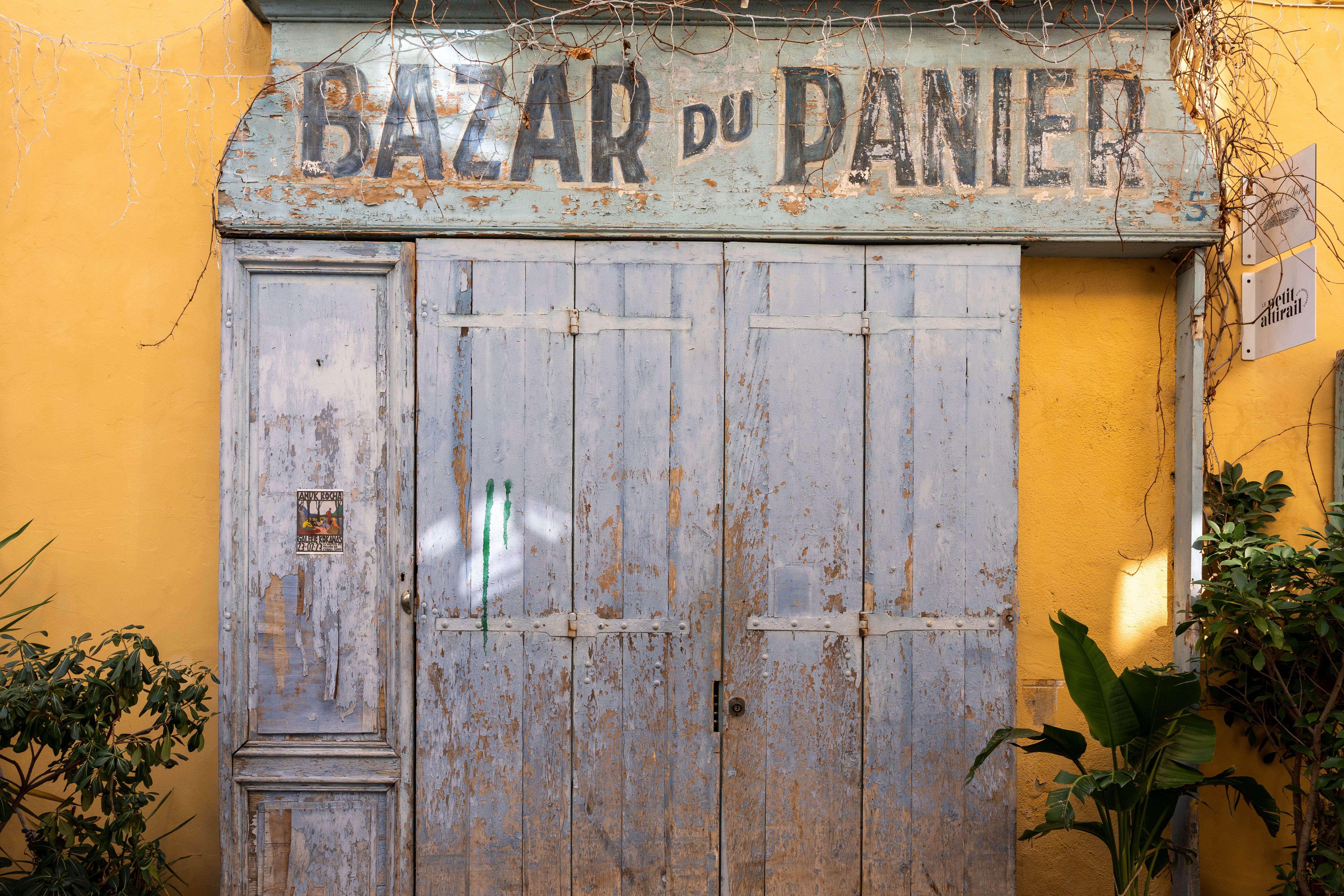 Wooden Door on a Street Market · Free Stock Photo