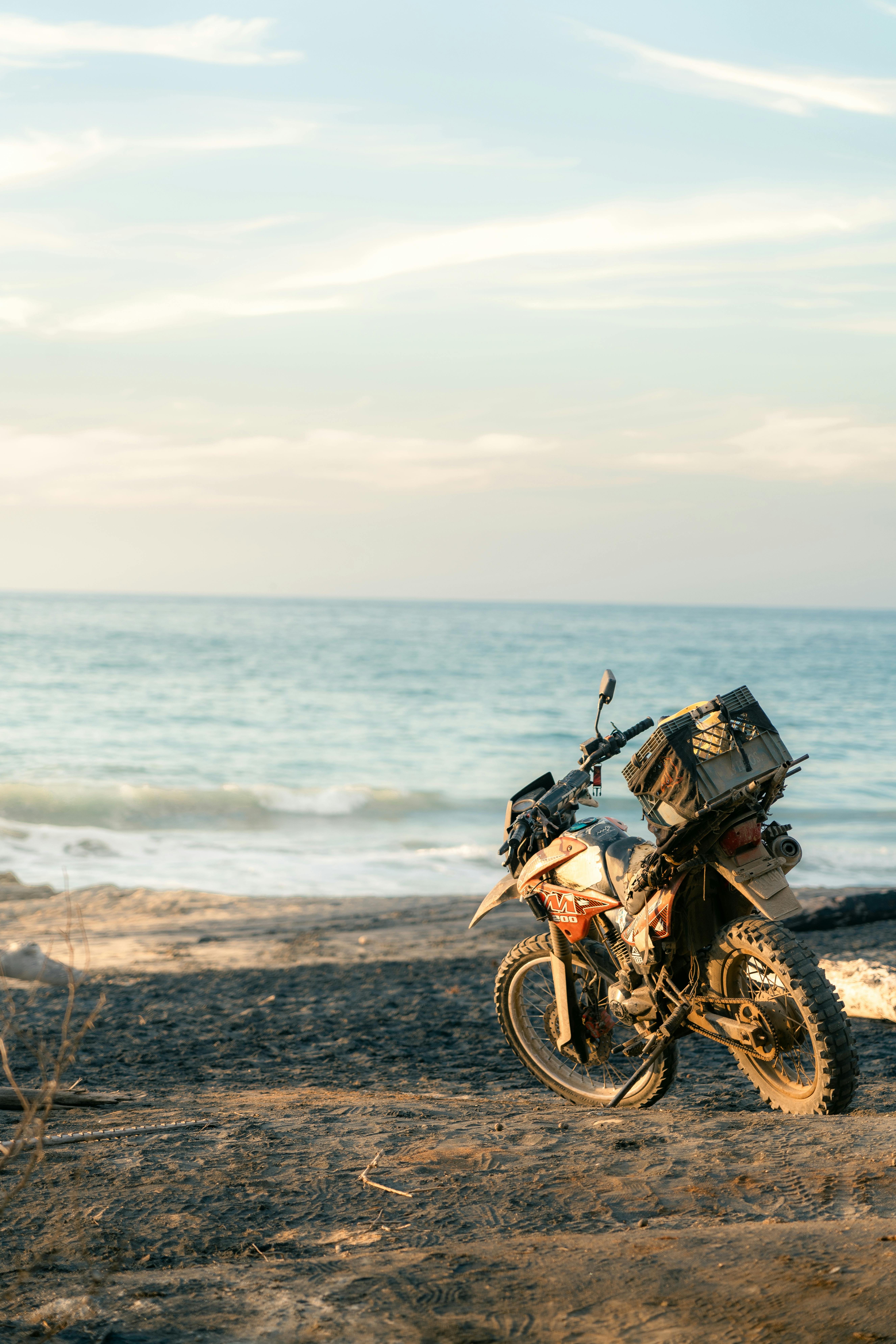 Motorcycle on Beach · Free Stock Photo