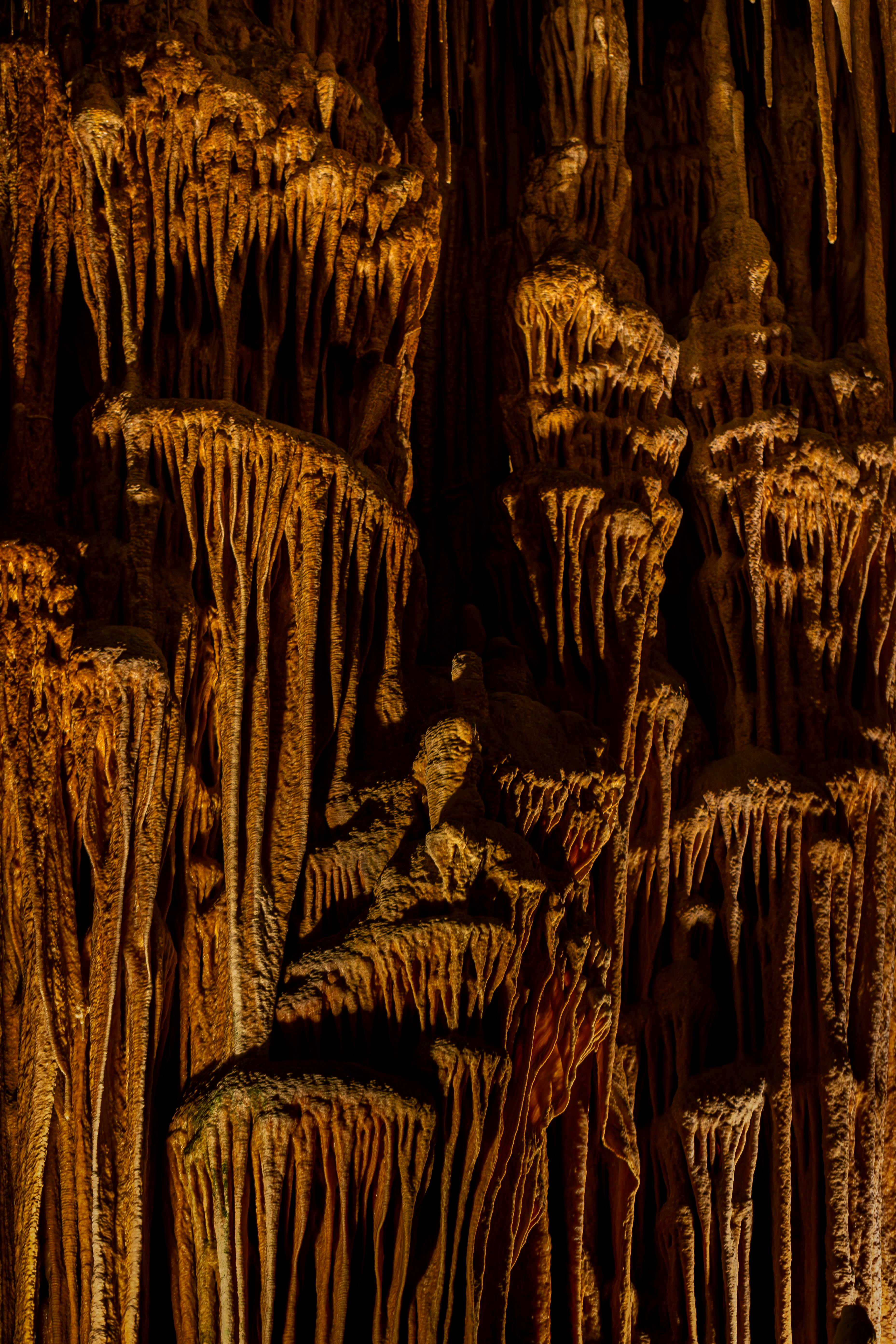 A cave with many different types of formations · Free Stock Photo