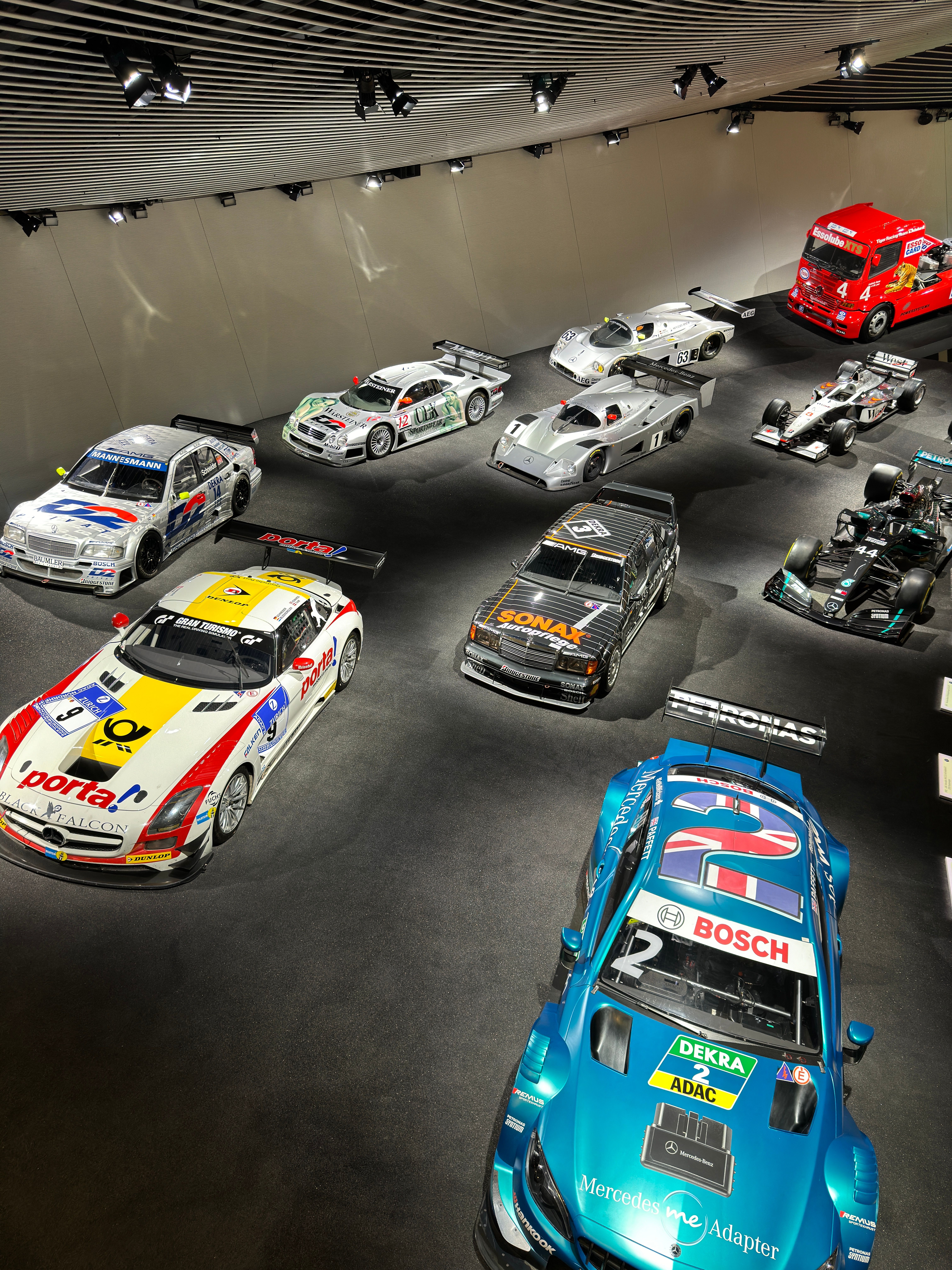 Collection of Racing Mercedes Cars in Museum in Stuttgart · Free Stock ...
