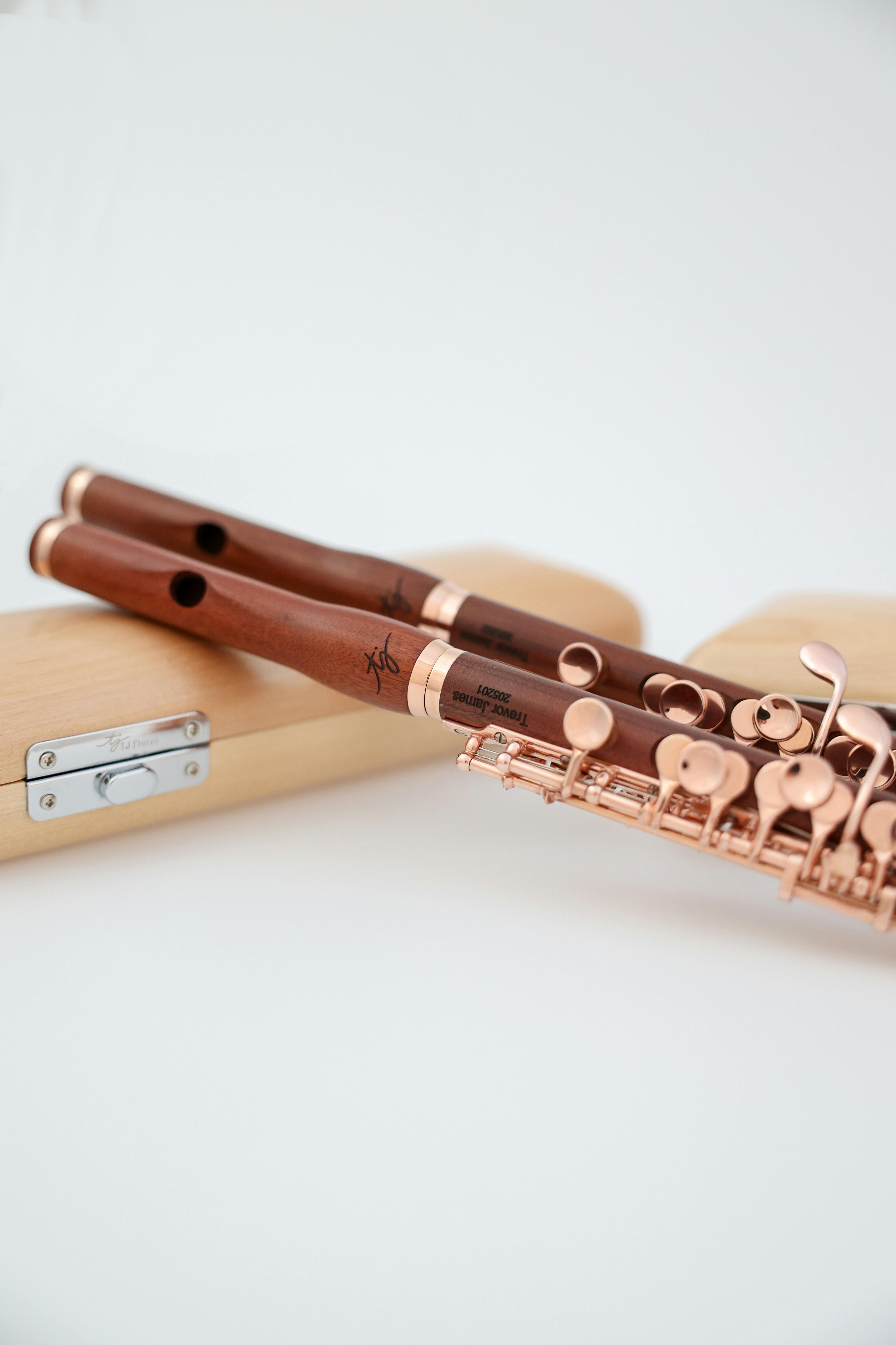 Brown Piccolo Flutes · Free Stock Photo