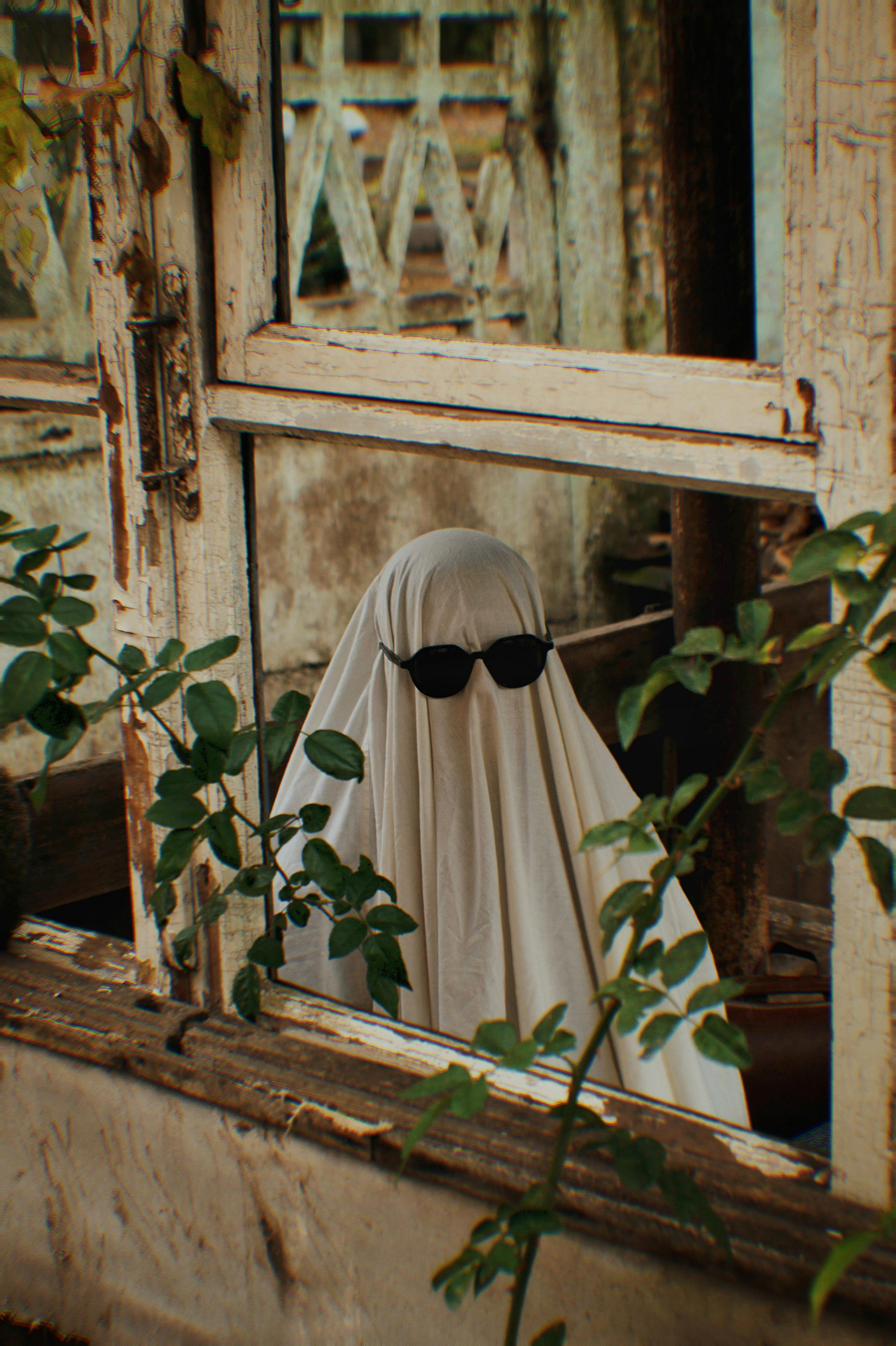 A Person Wearing a Ghost Costume · Free Stock Photo