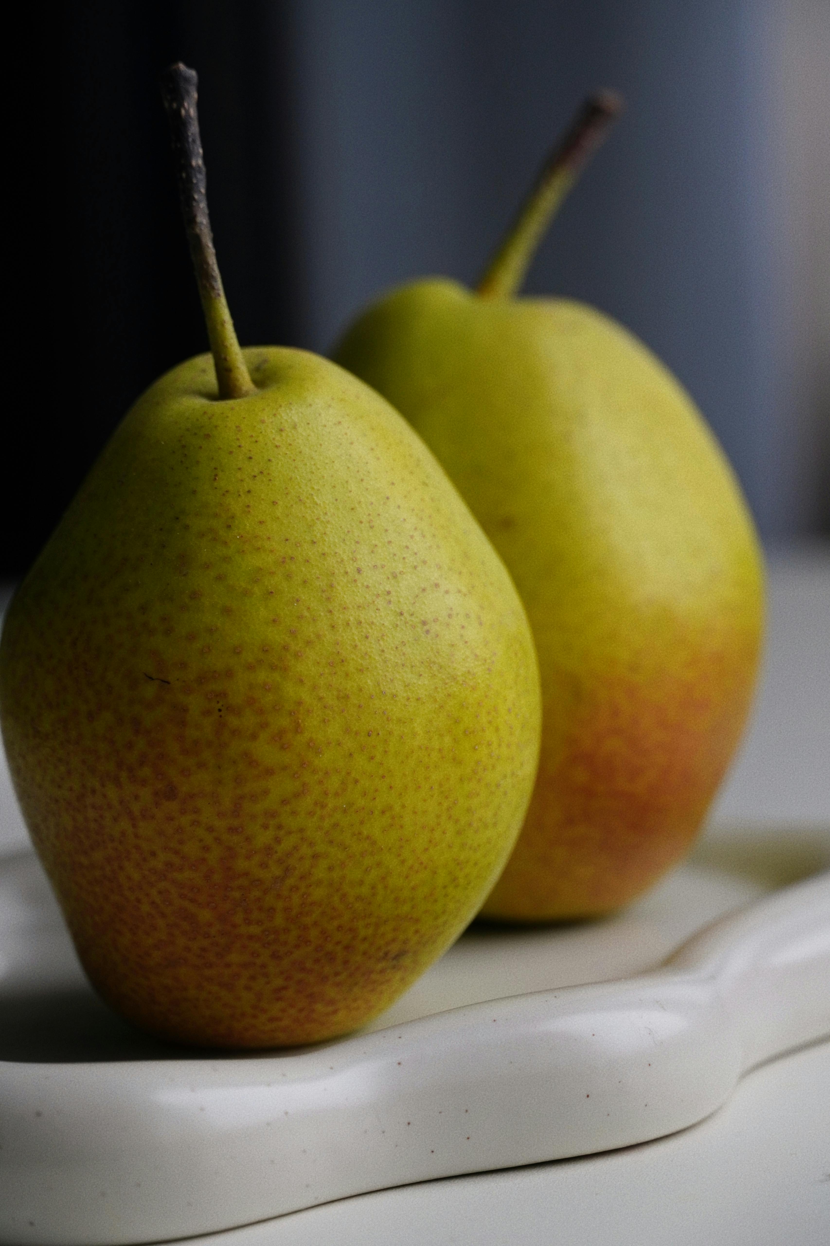 Close-up of Two Pears · Free Stock Photo
