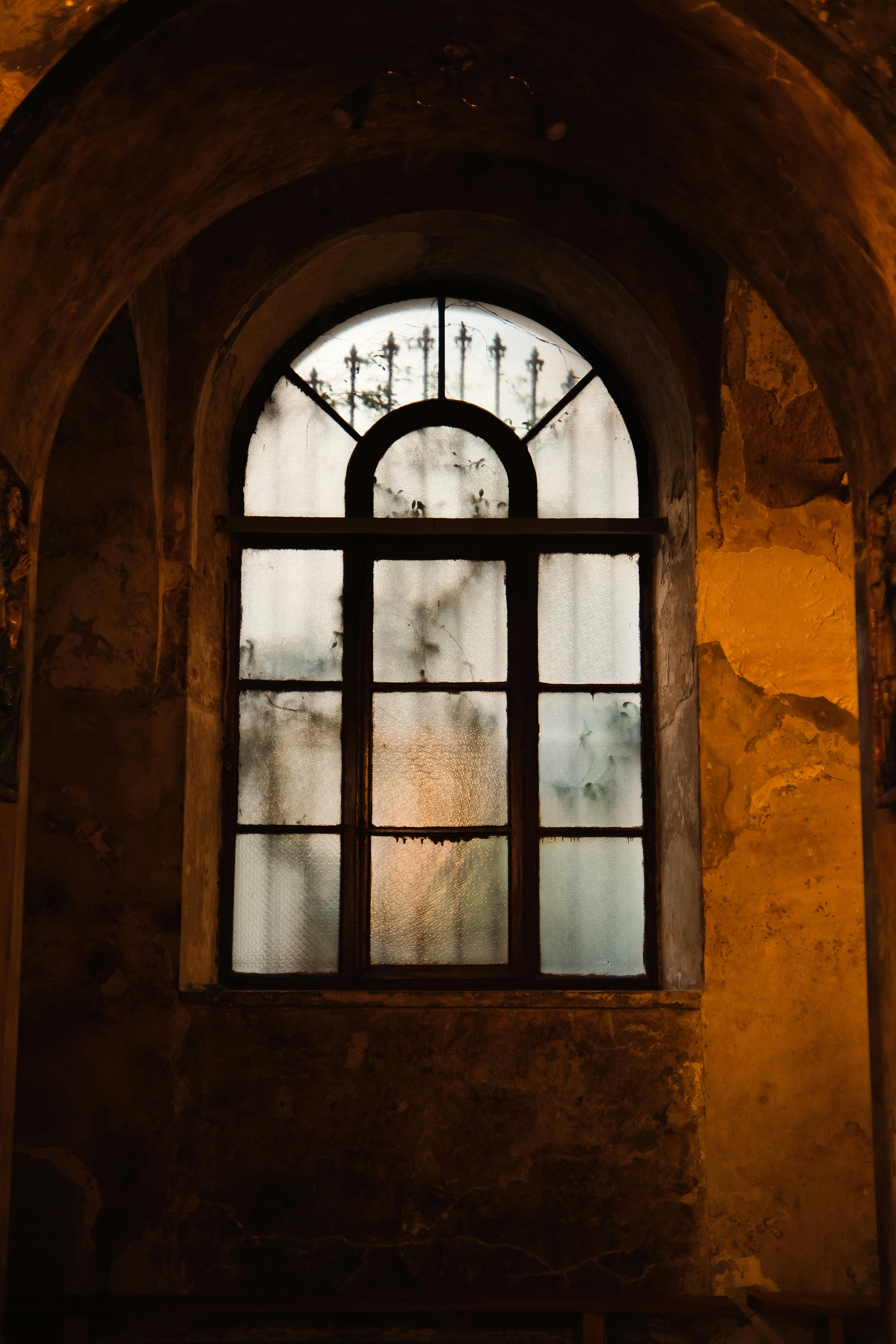 Windows in Medieval Church · Free Stock Photo