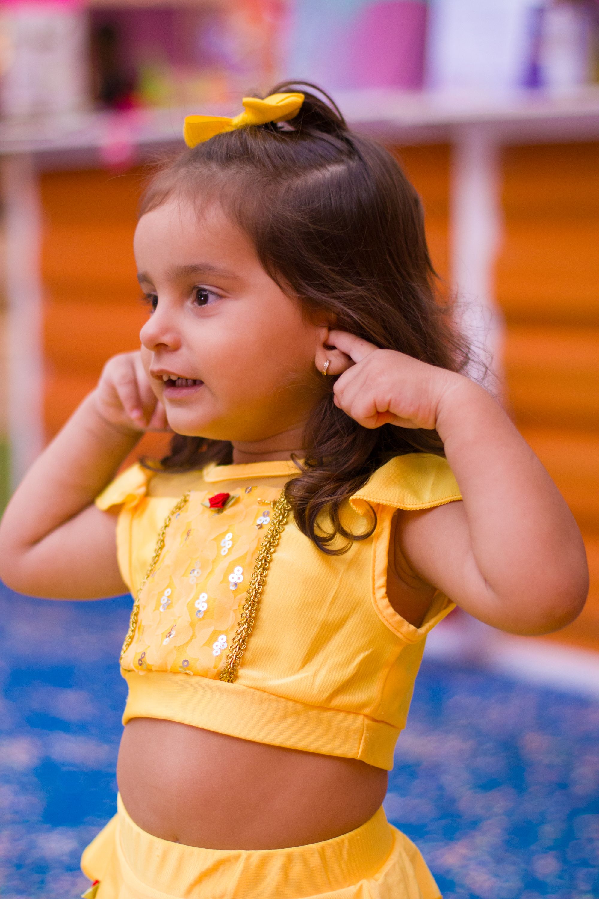 Child Model in Yellow Dress · Free Stock Photo