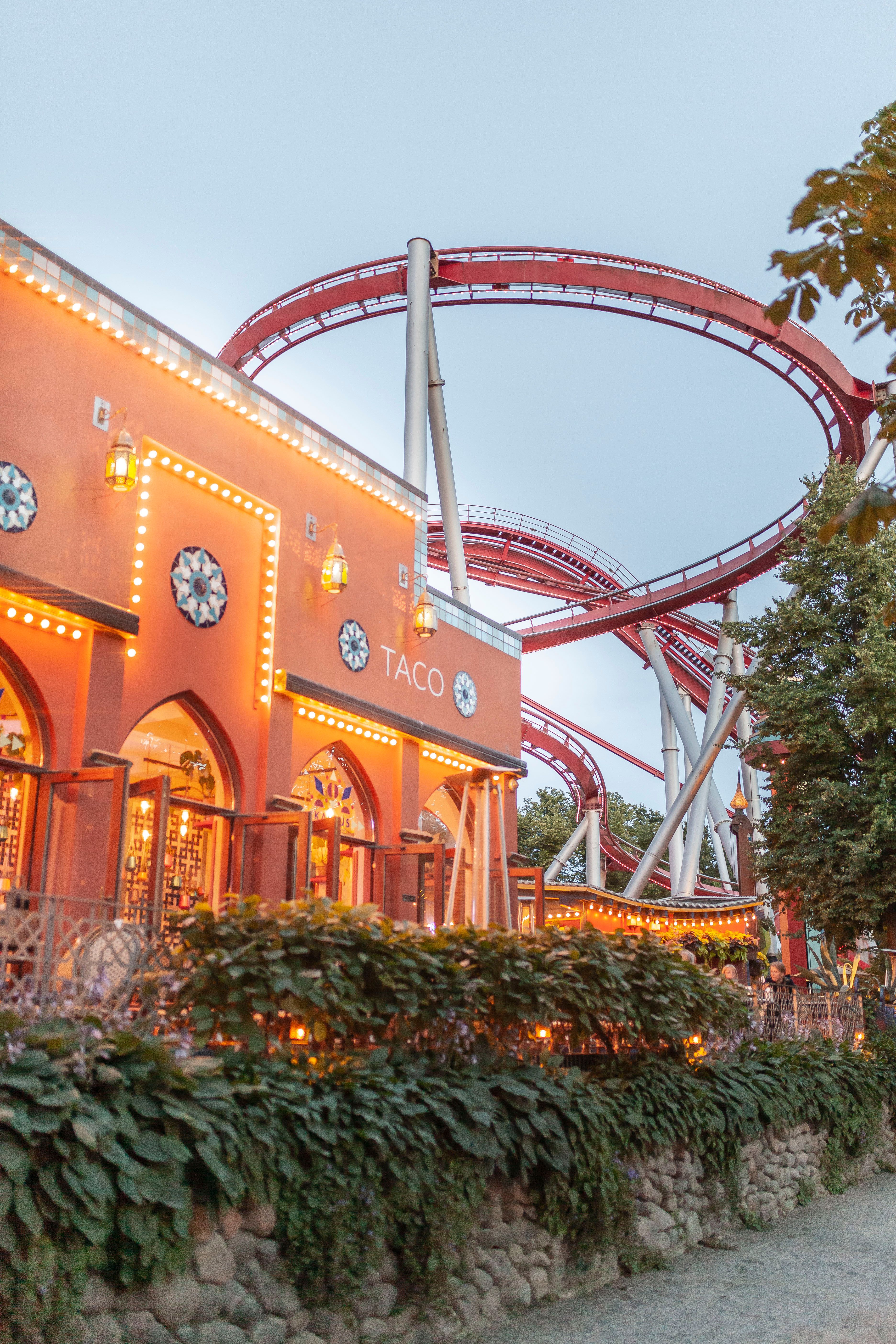 View of a Building and a Rollercoaster in the Amusement Park · Free ...