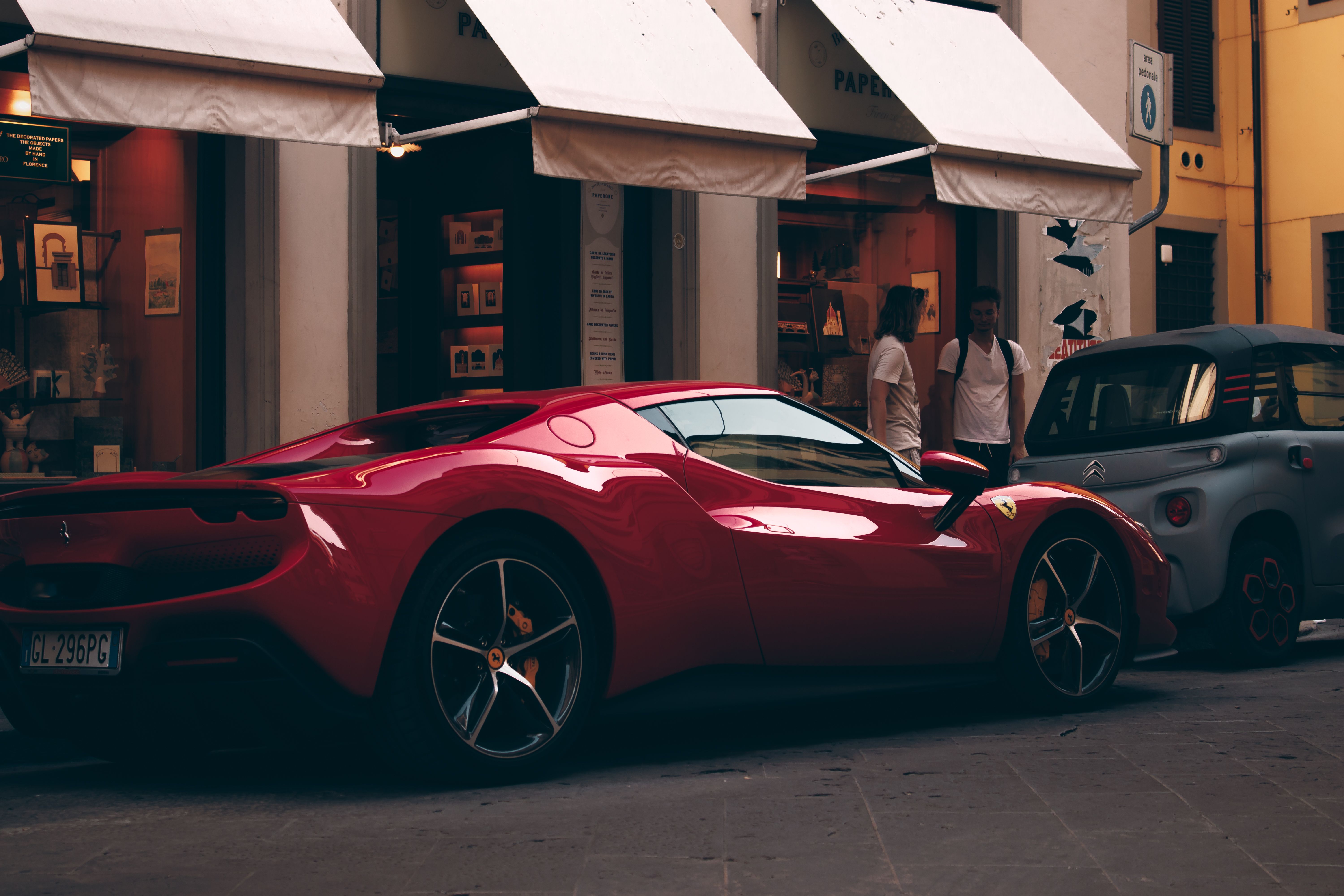 Red Ferrari 296 GTS · Free Stock Photo