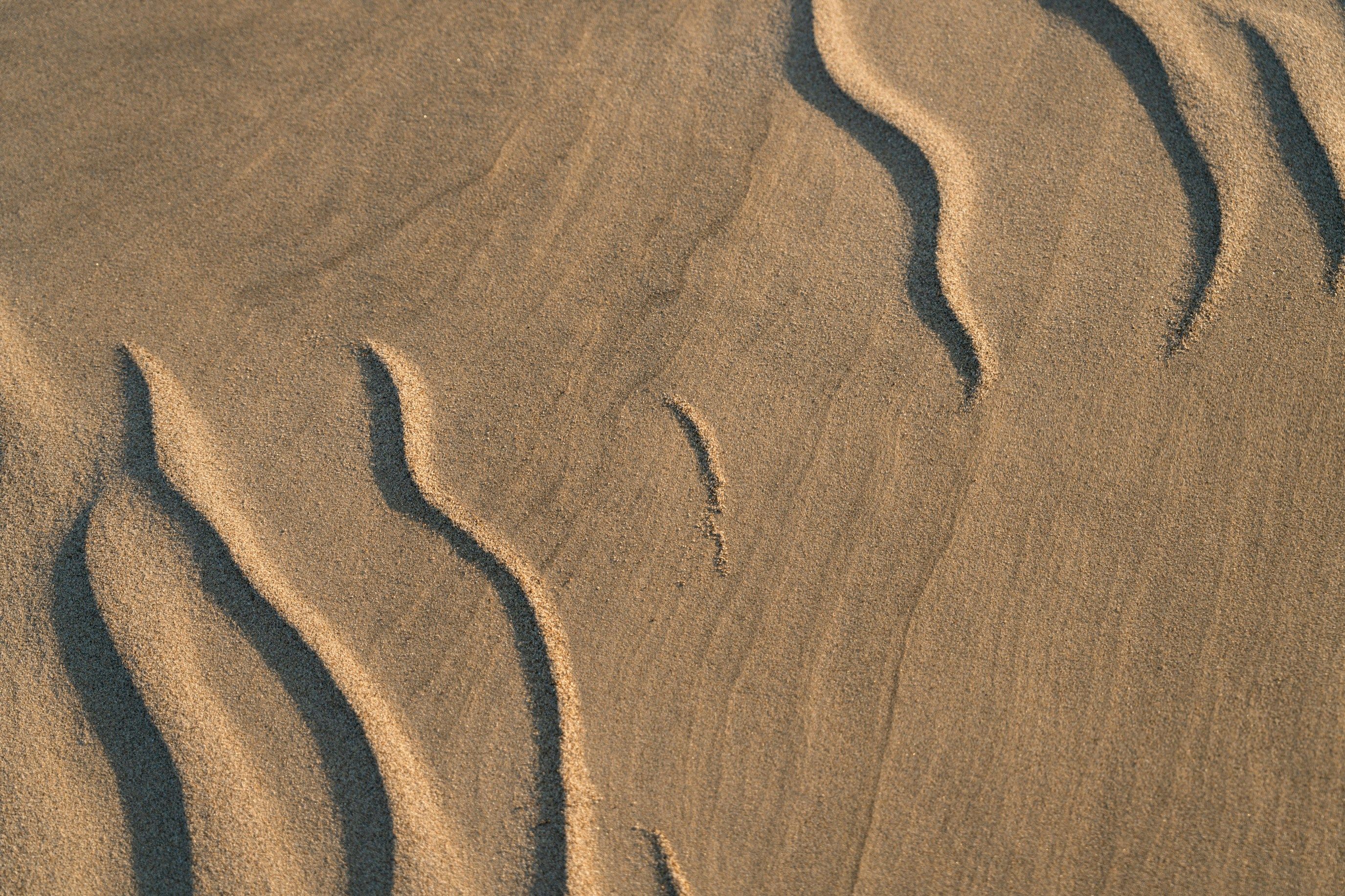 Shapes on Beach Sand · Free Stock Photo