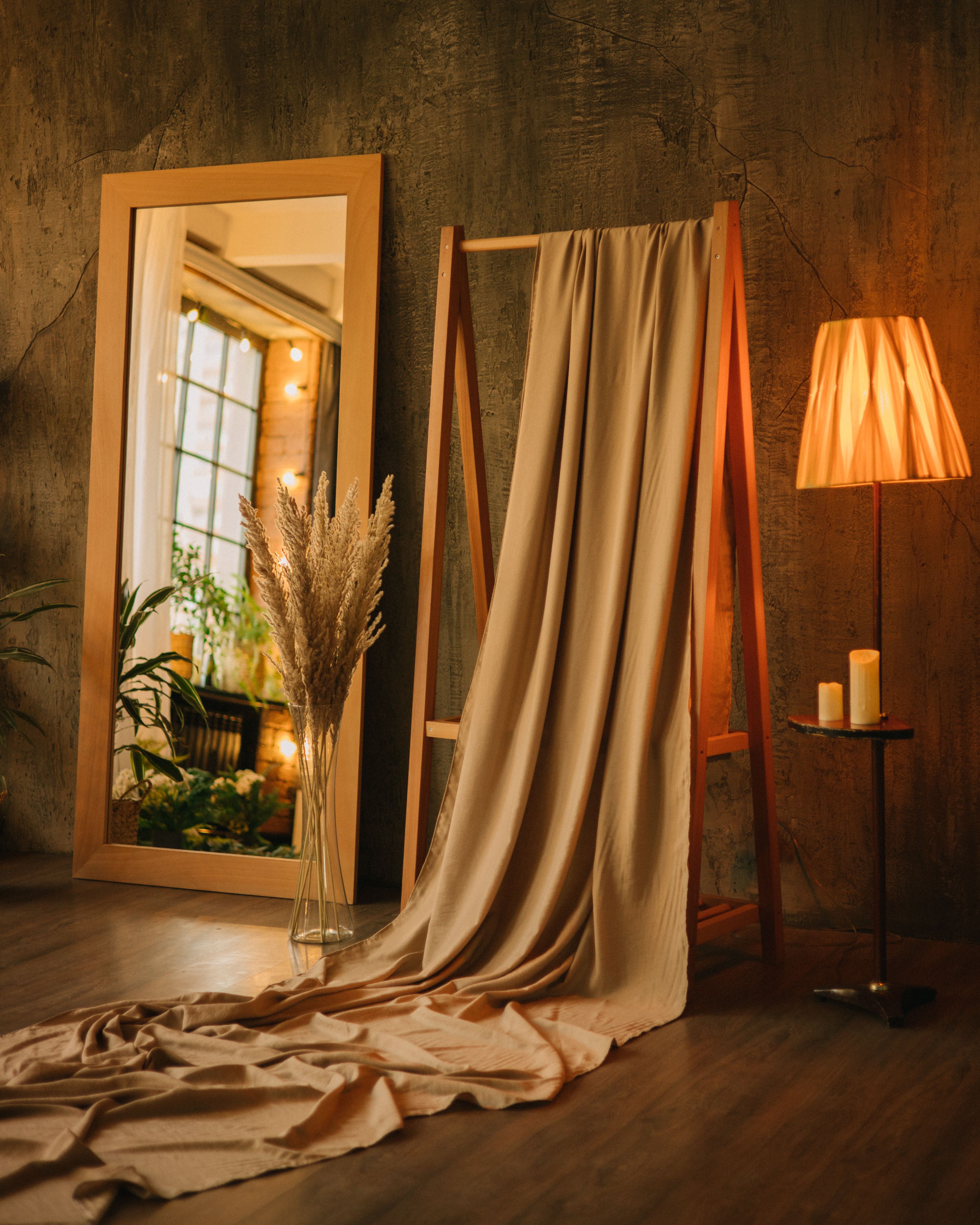 Curtain on Stand in Room · Free Stock Photo