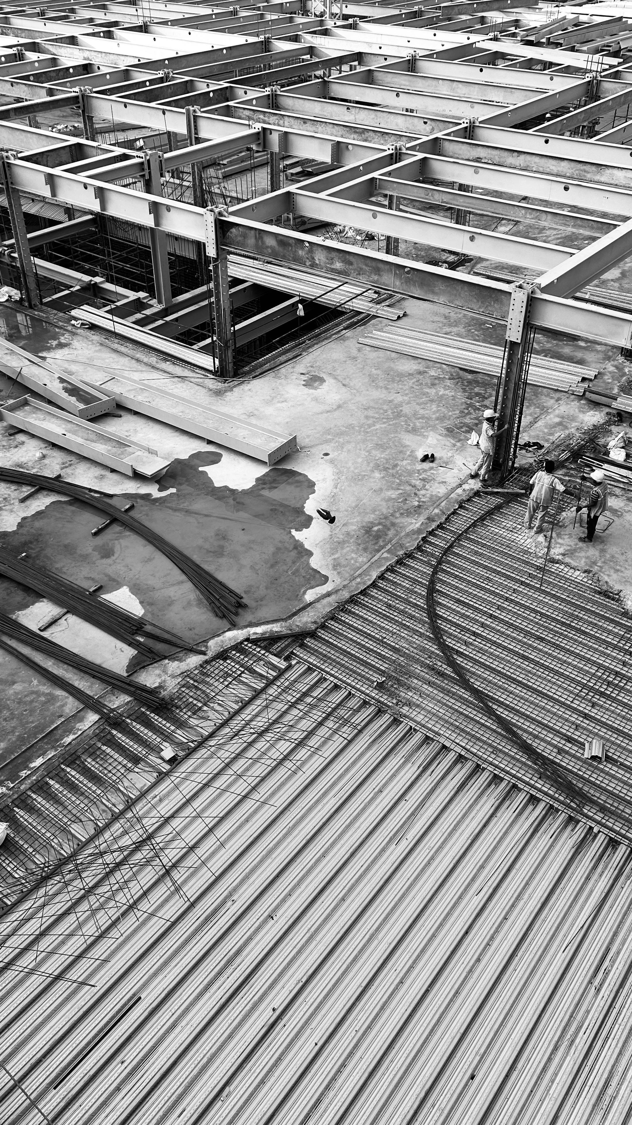 Girders at a Construction Site · Free Stock Photo