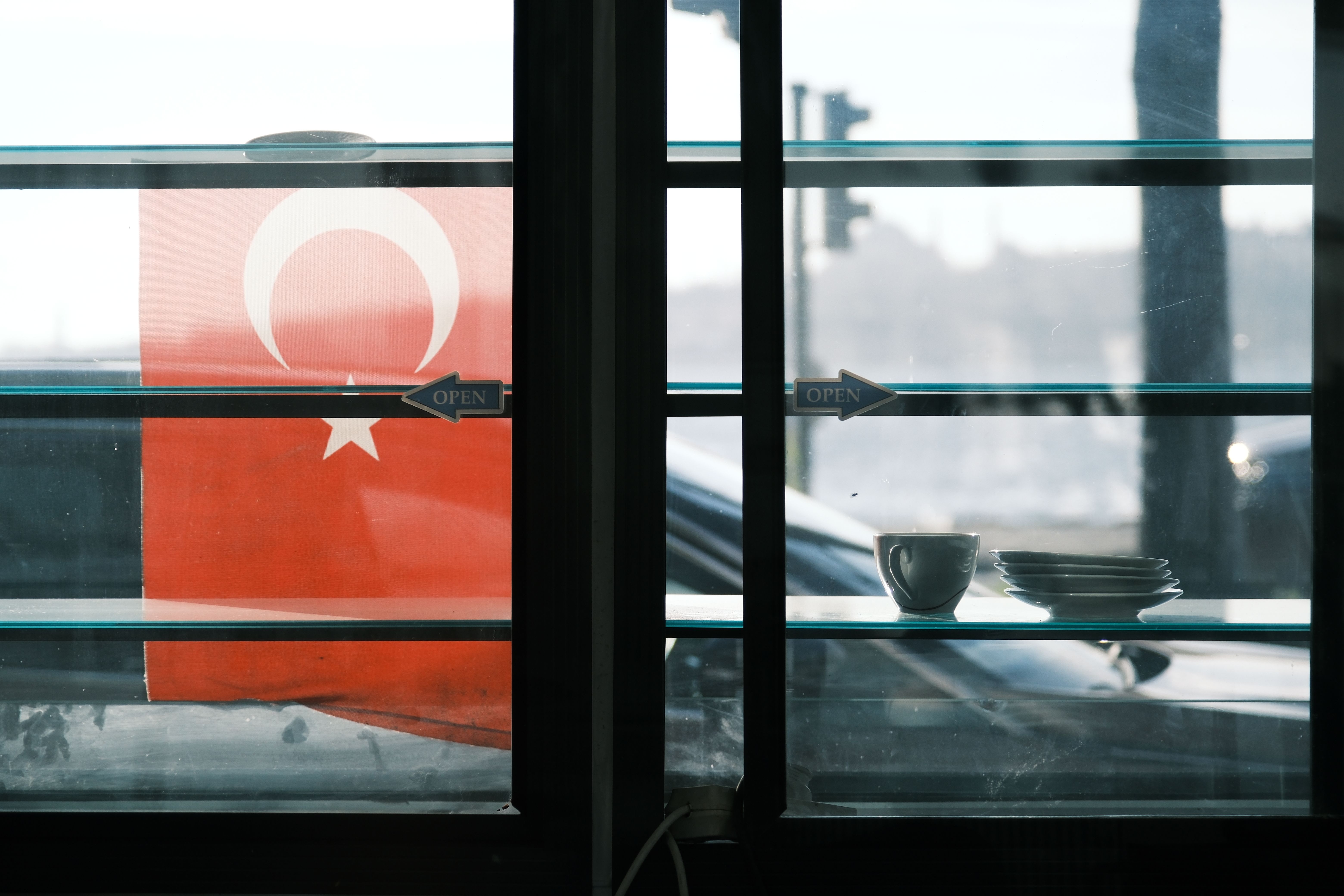 Turkish Flag on a Window · Free Stock Photo