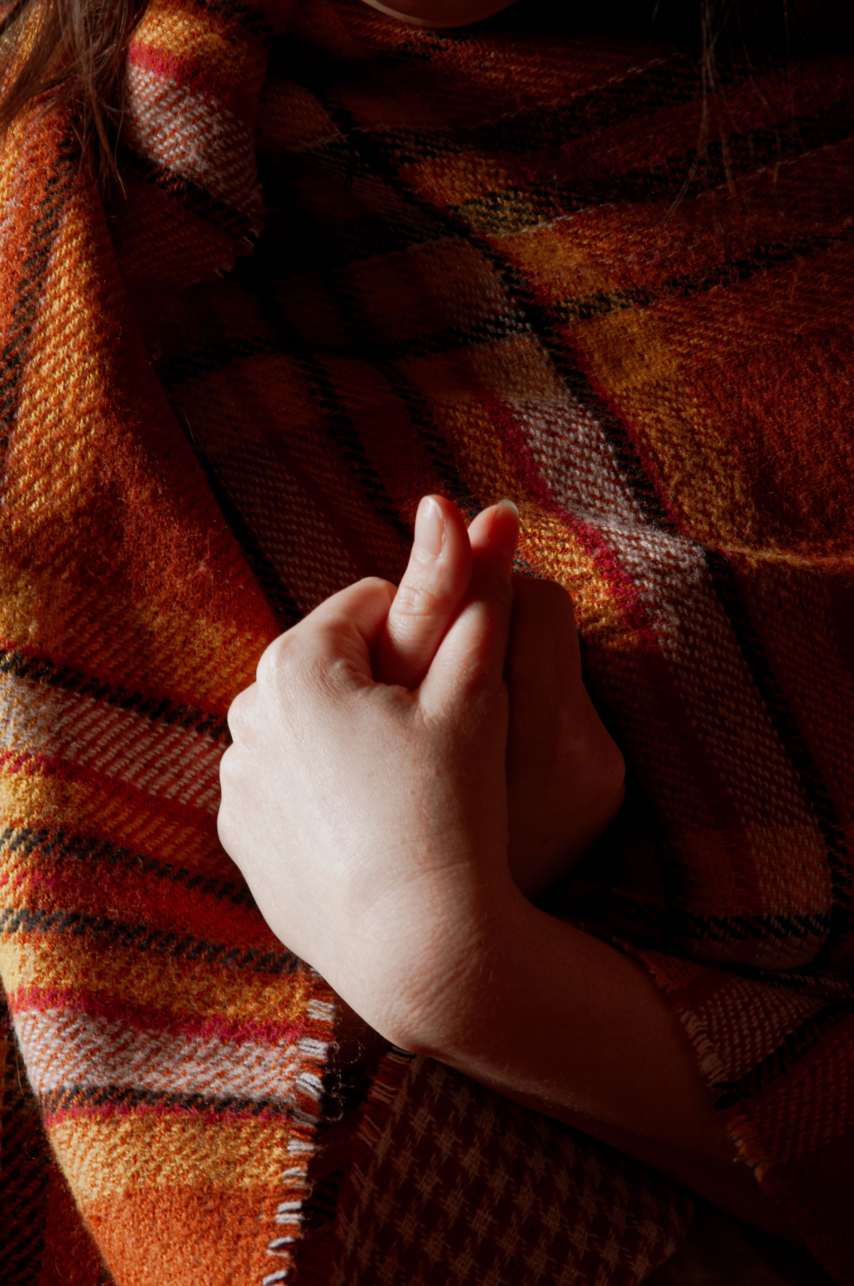 Woman Holding a Blanket · Free Stock Photo