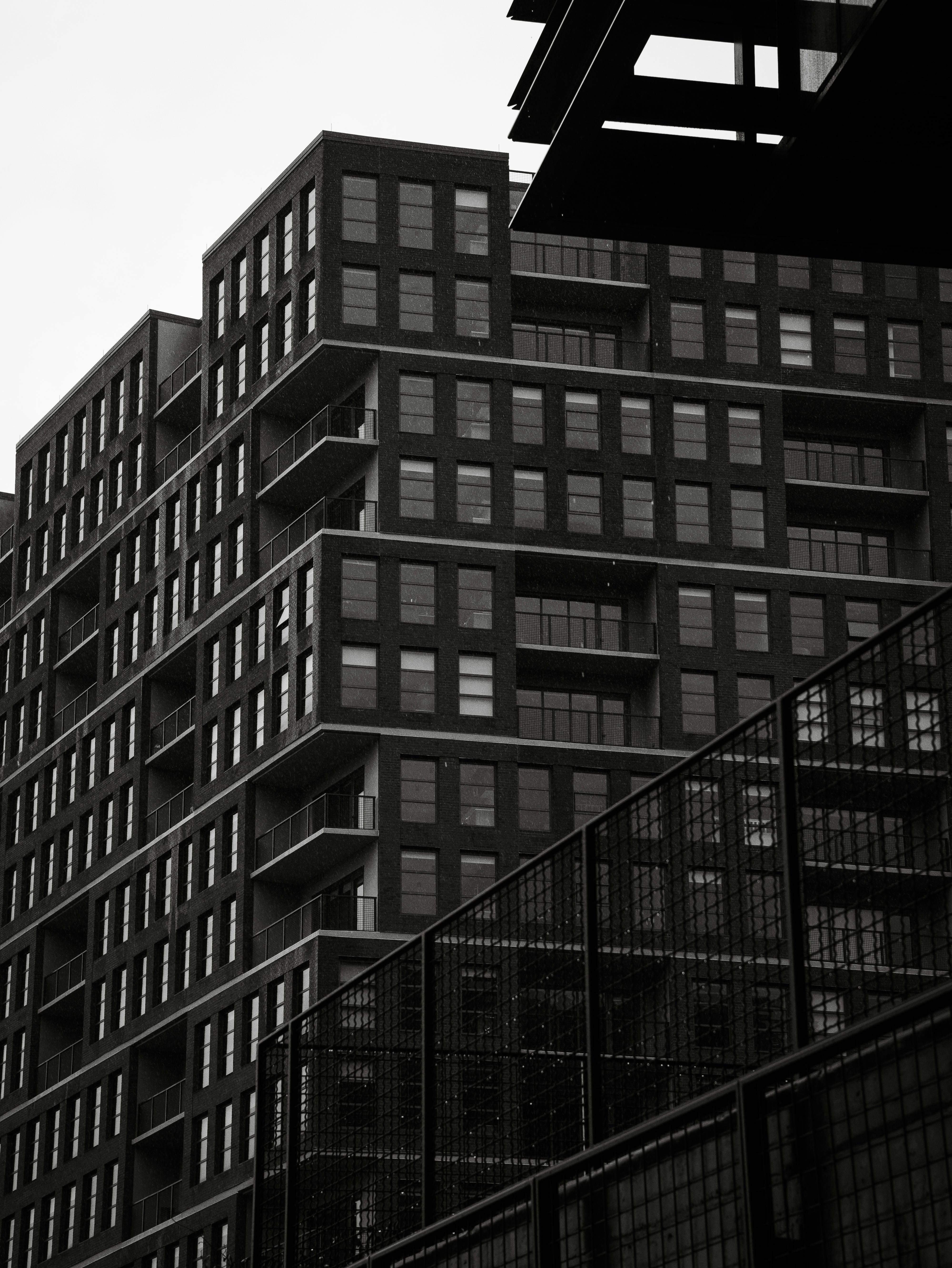 Modern Brick building architecture · Free Stock Photo