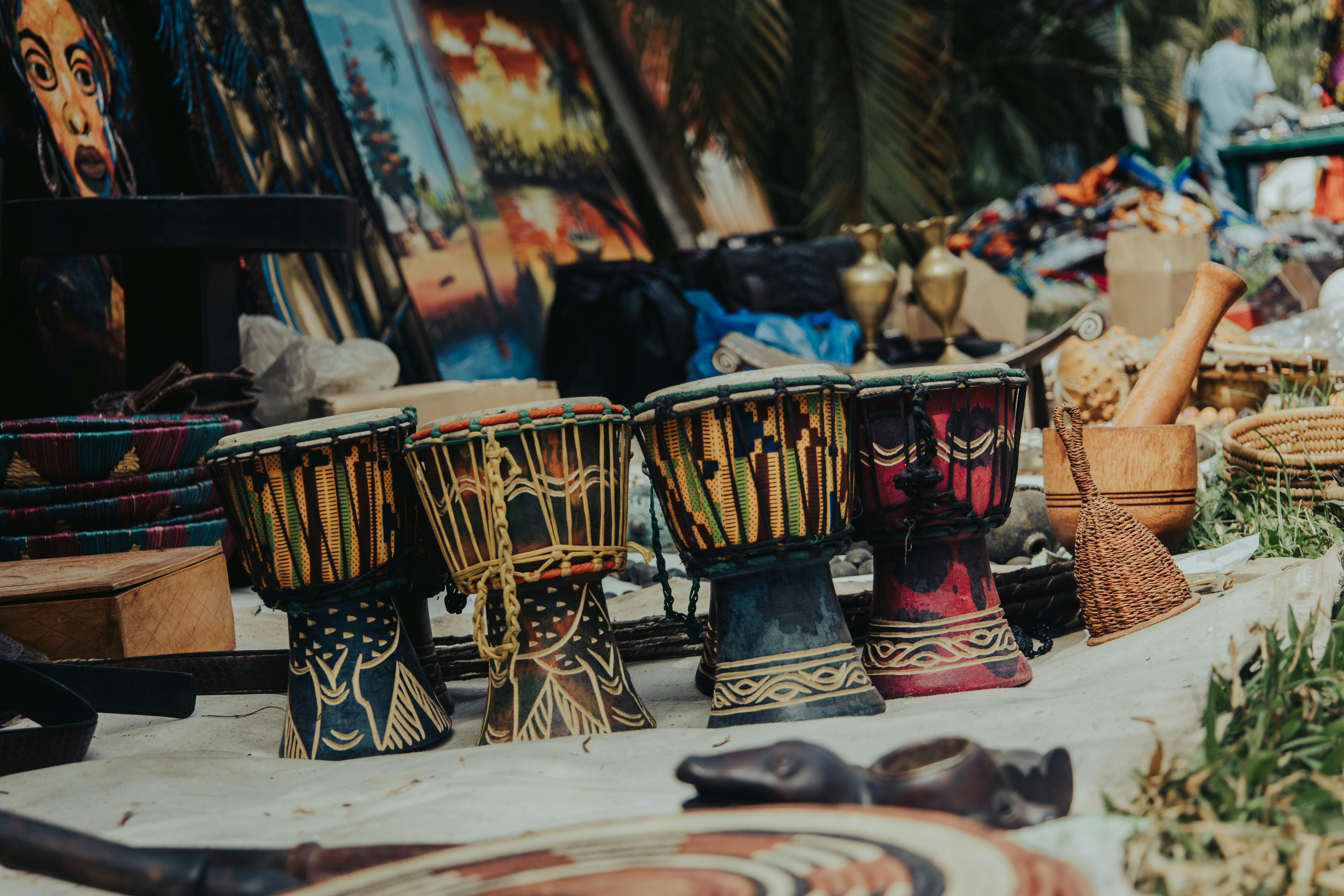 Traditional Tribal Drums · Free Stock Photo