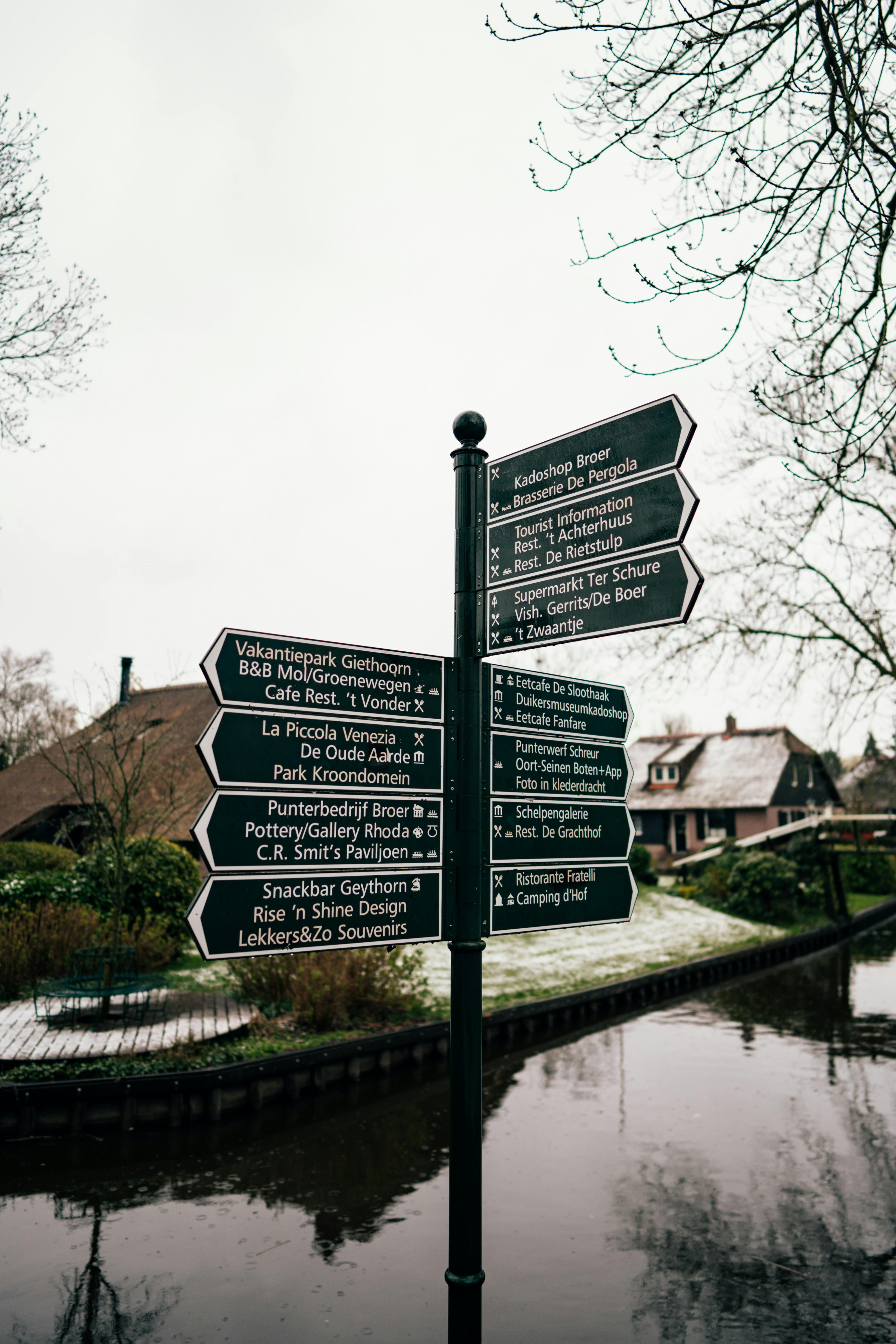 Direction Sign in a Village · Free Stock Photo