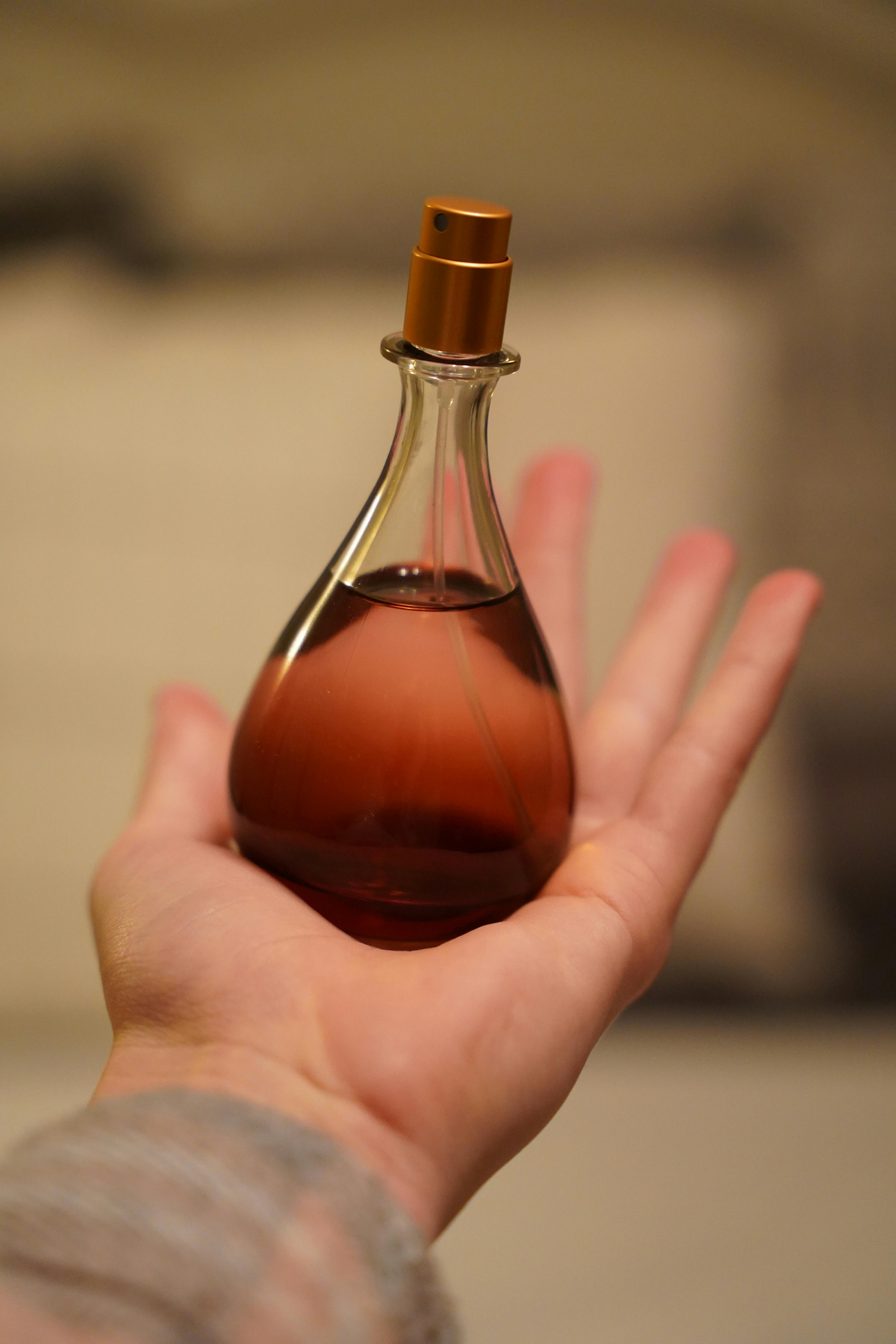 Hand Holding Perfume · Free Stock Photo