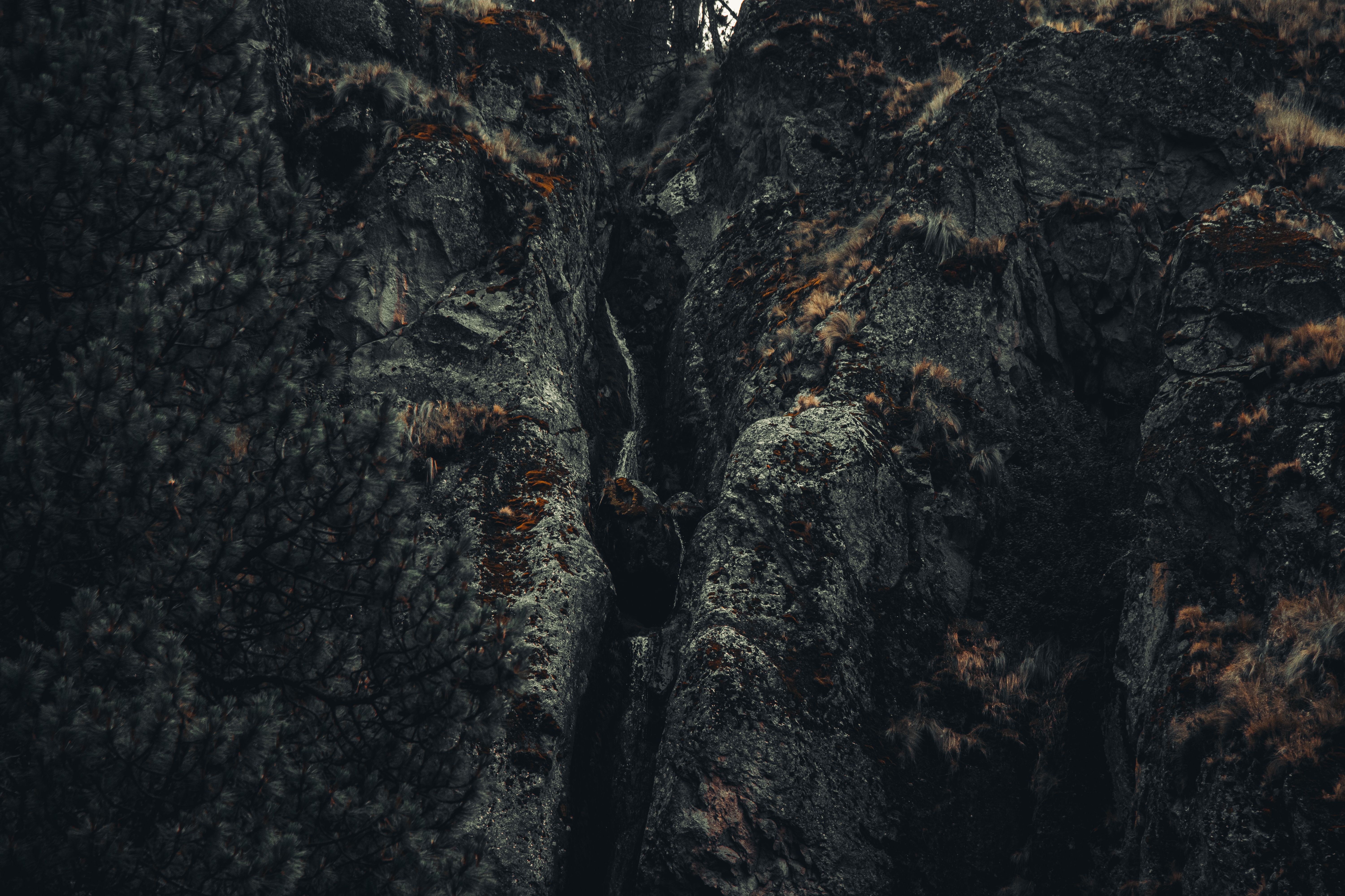 Dark Rocky Cliffside · Free Stock Photo