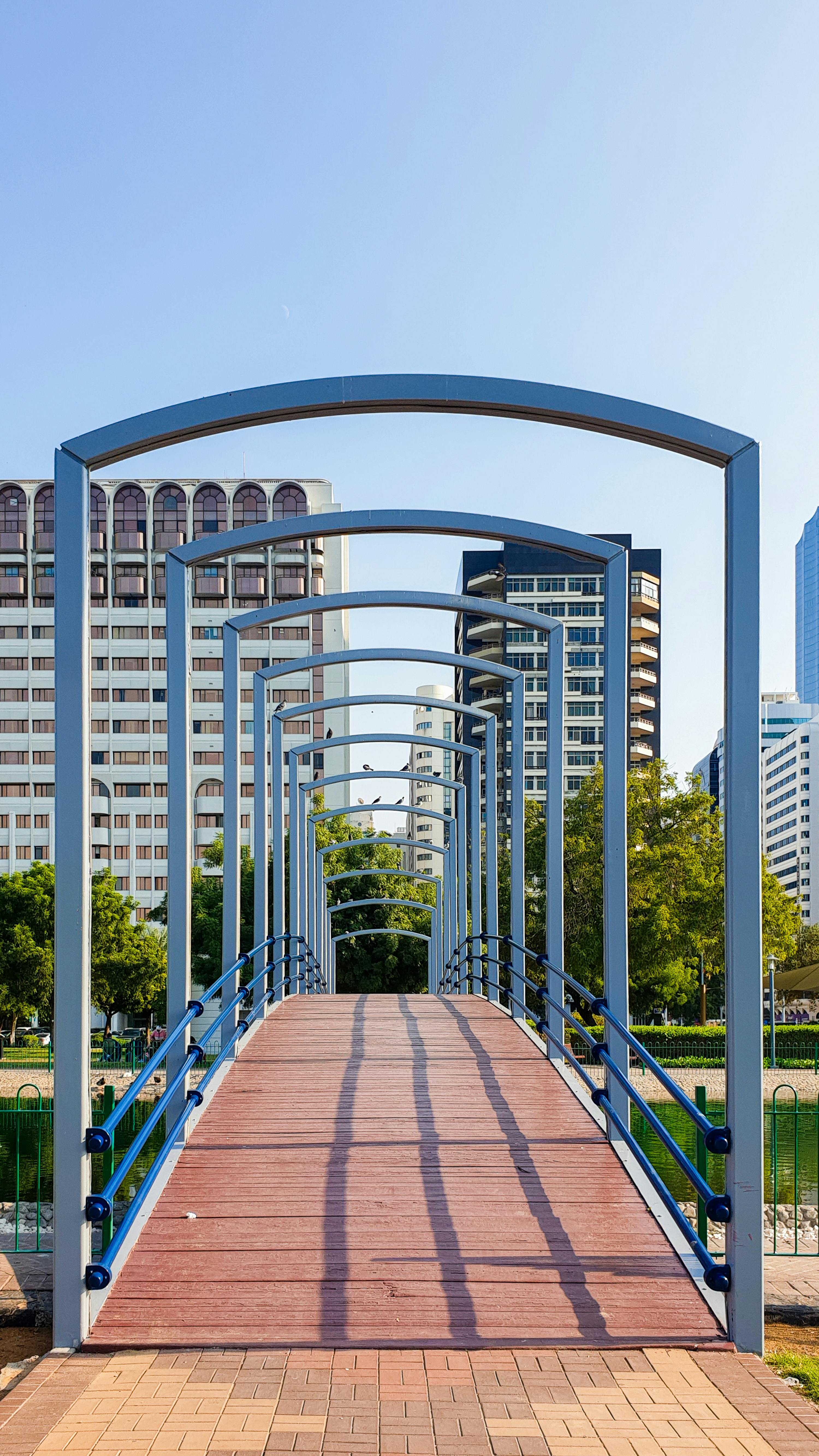 View of a Bridge and Modern Apartment Buildings in City · Free Stock Photo
