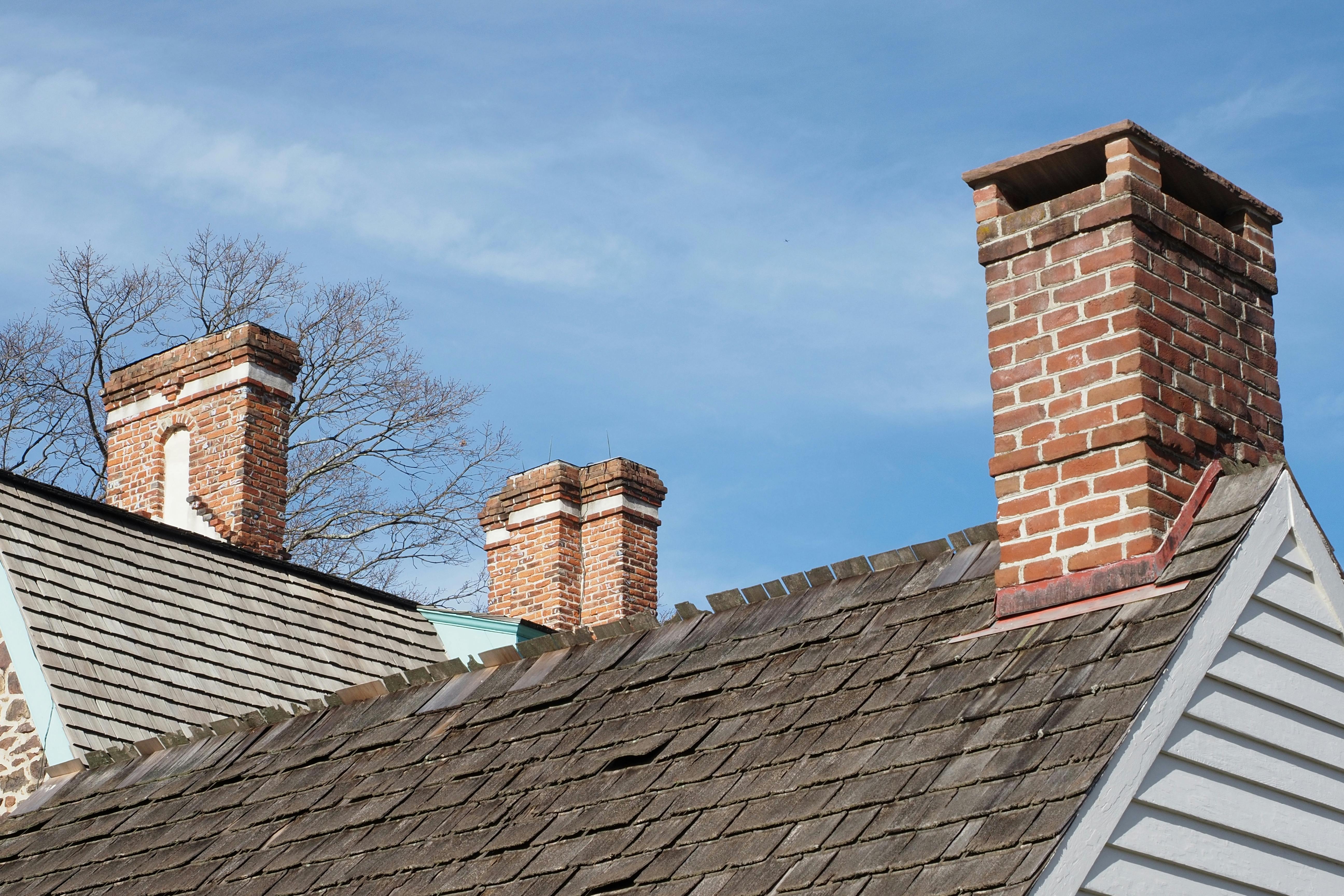 Rooftop with Chimneys · Free Stock Photo
