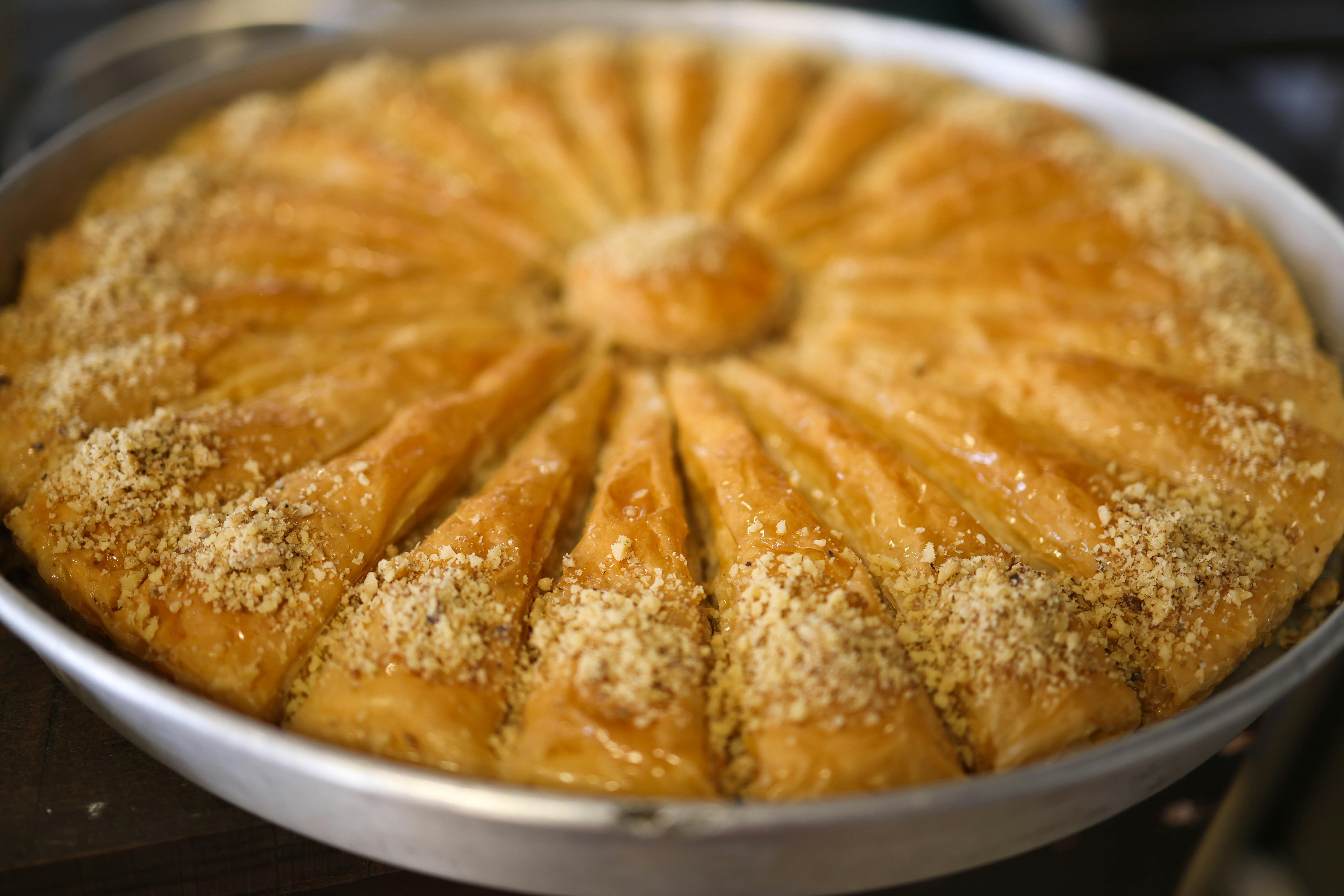 Baklava Sprinkled with Crushed Nuts · Free Stock Photo
