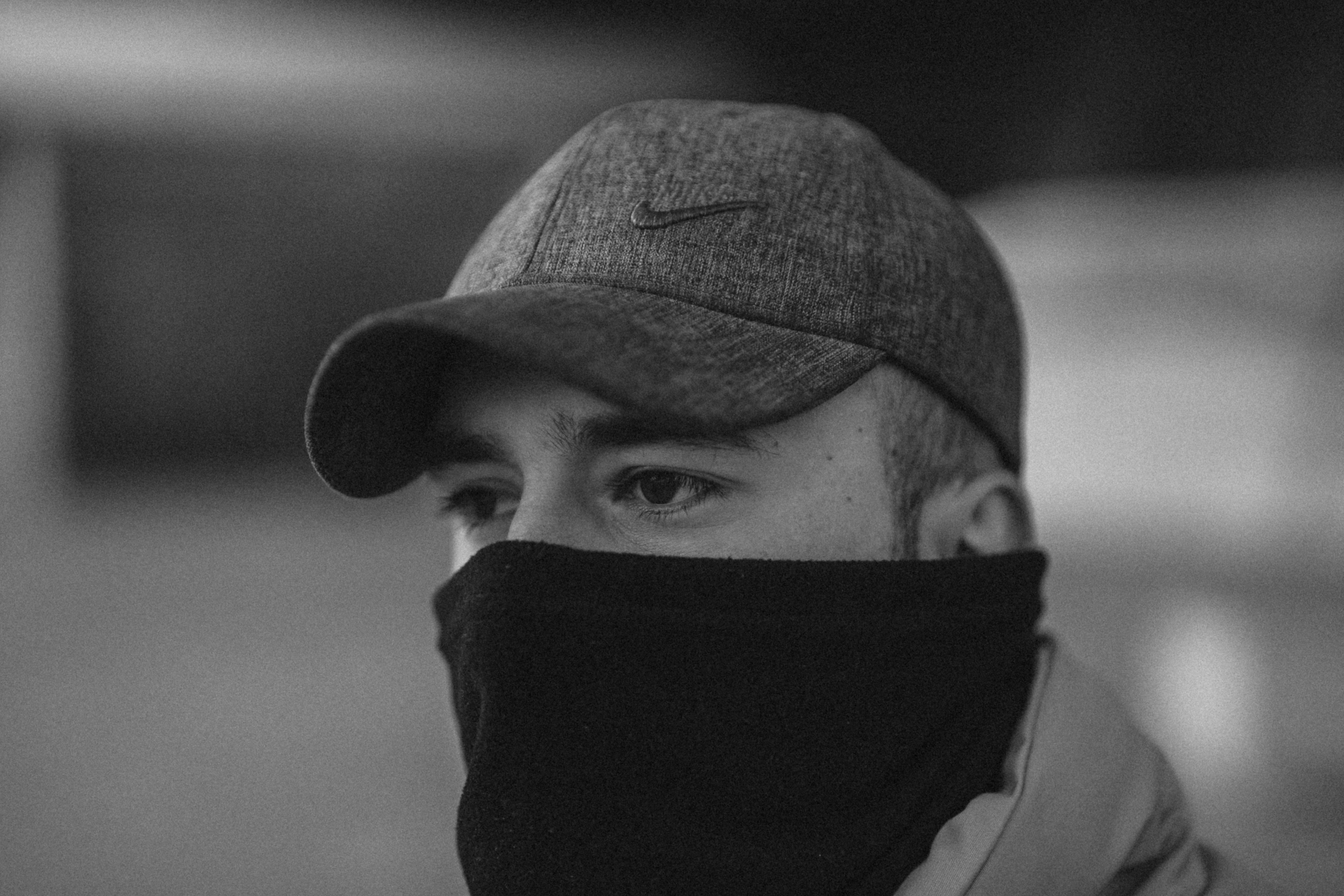 Man Head in Cap and Buff · Free Stock Photo