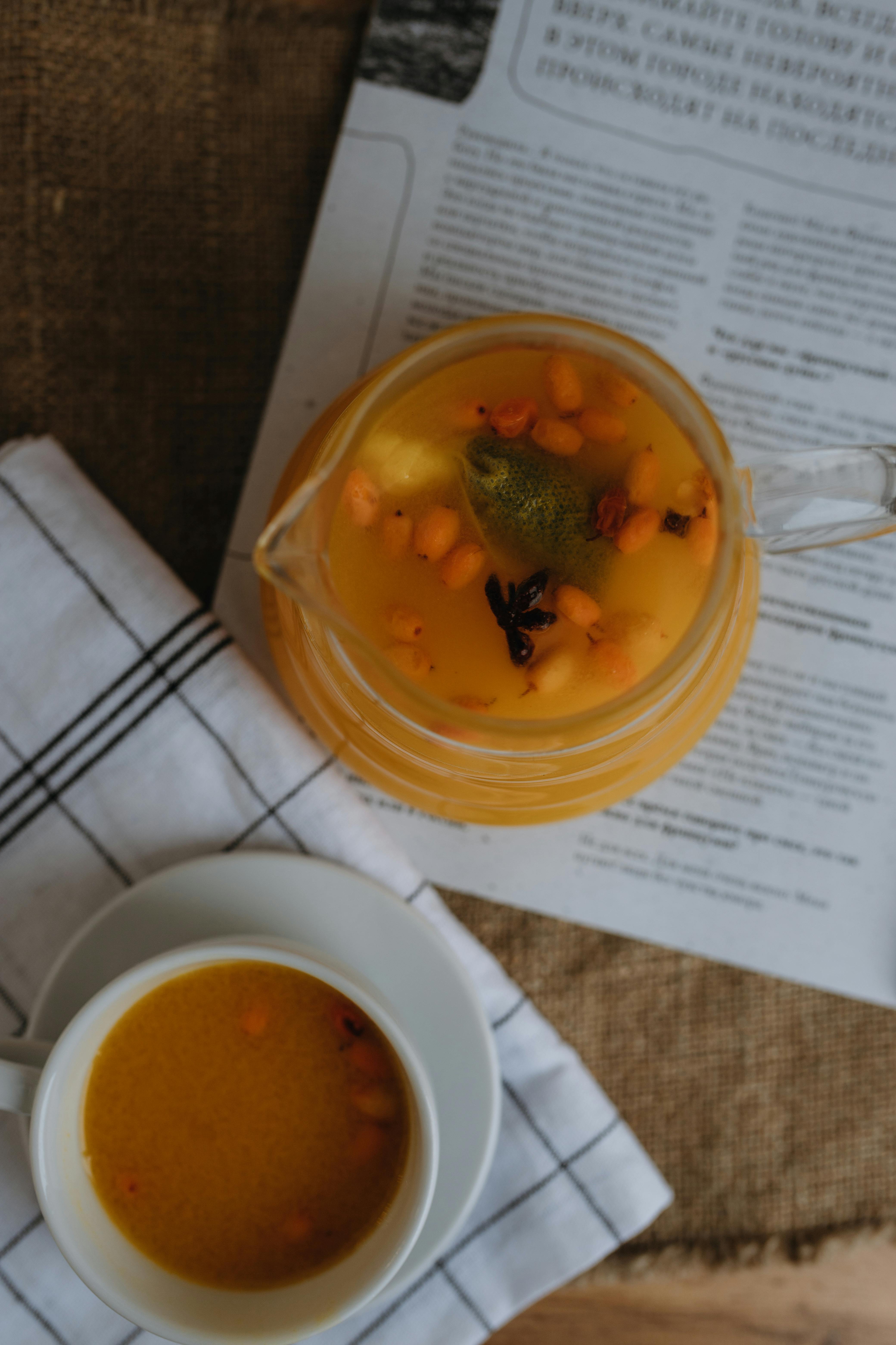 Pitcher and Cup of Soup · Free Stock Photo