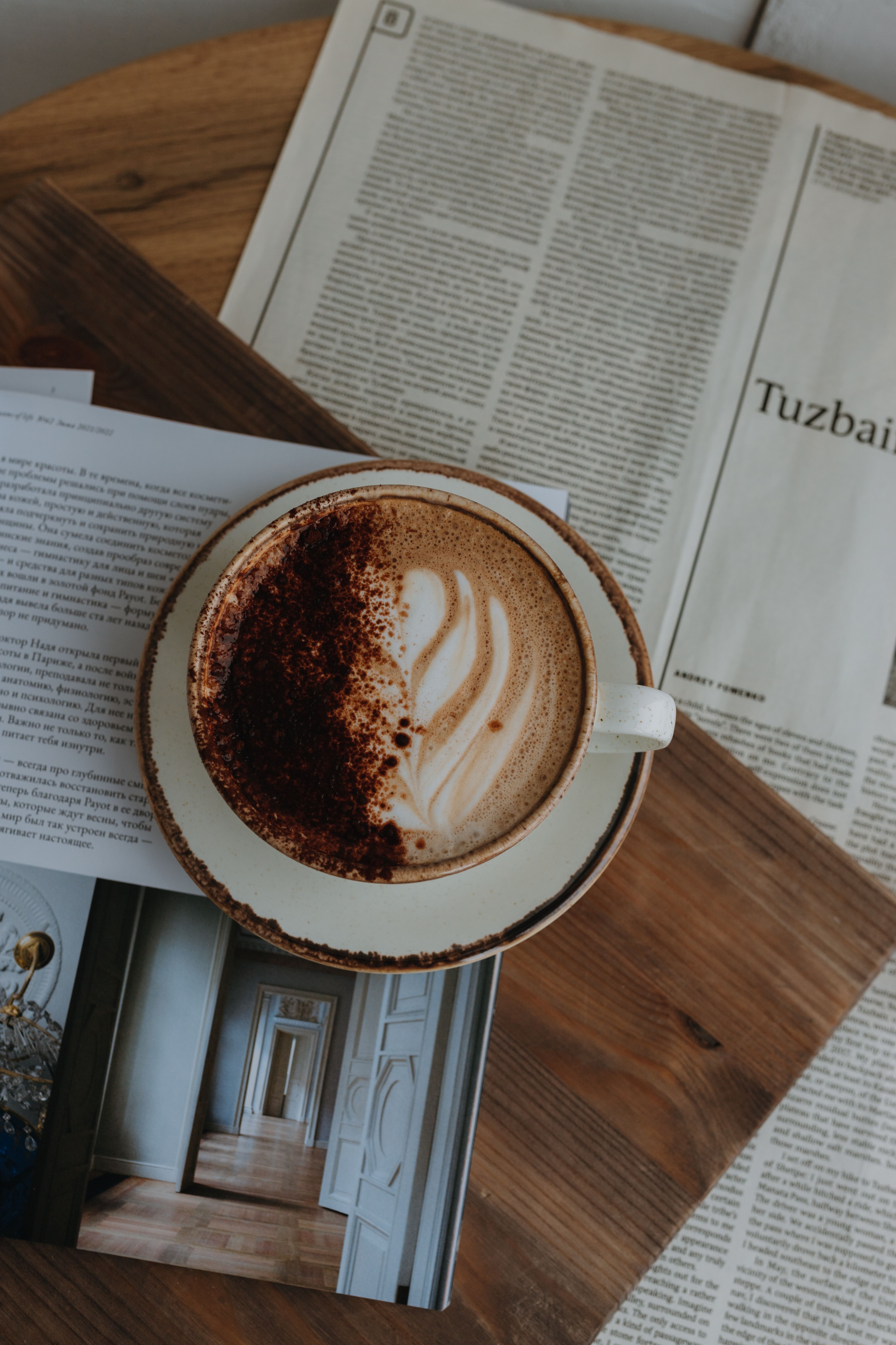 Coffee & magazine · Free Stock Photo