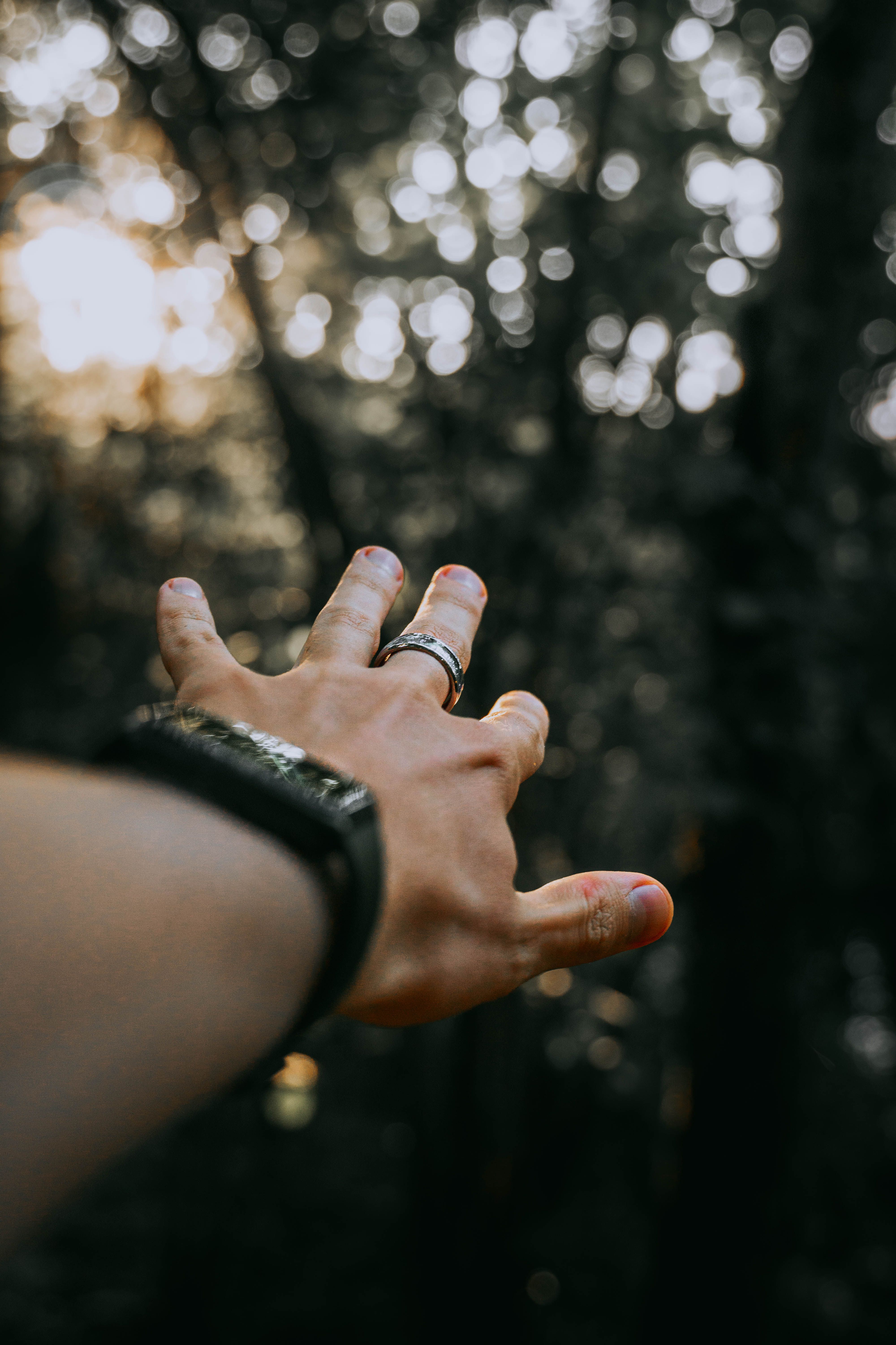 Woman's Right Hand on Top of Man's Right Hand · Free Stock Photo