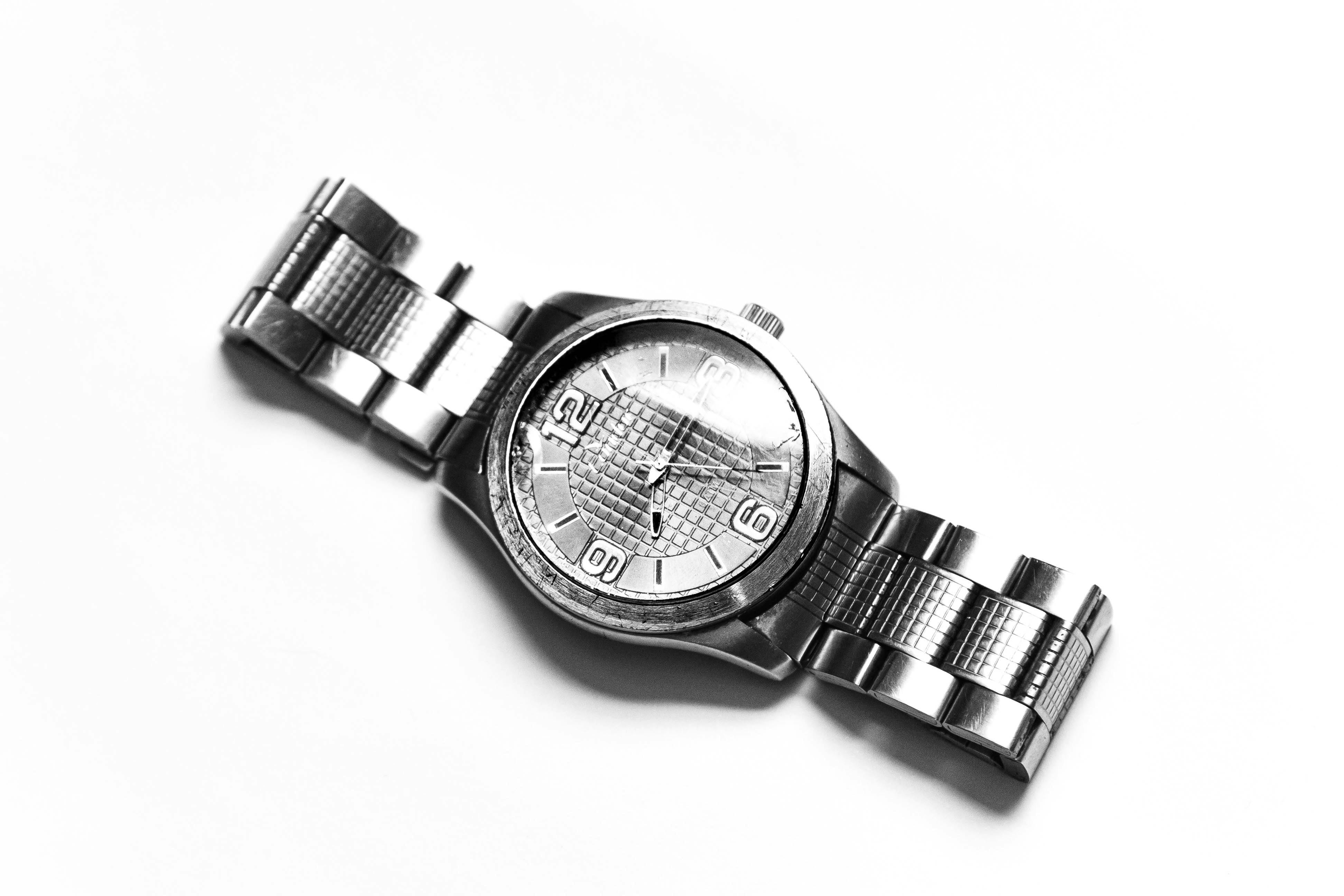 Wristwatch in Black and White · Free Stock Photo