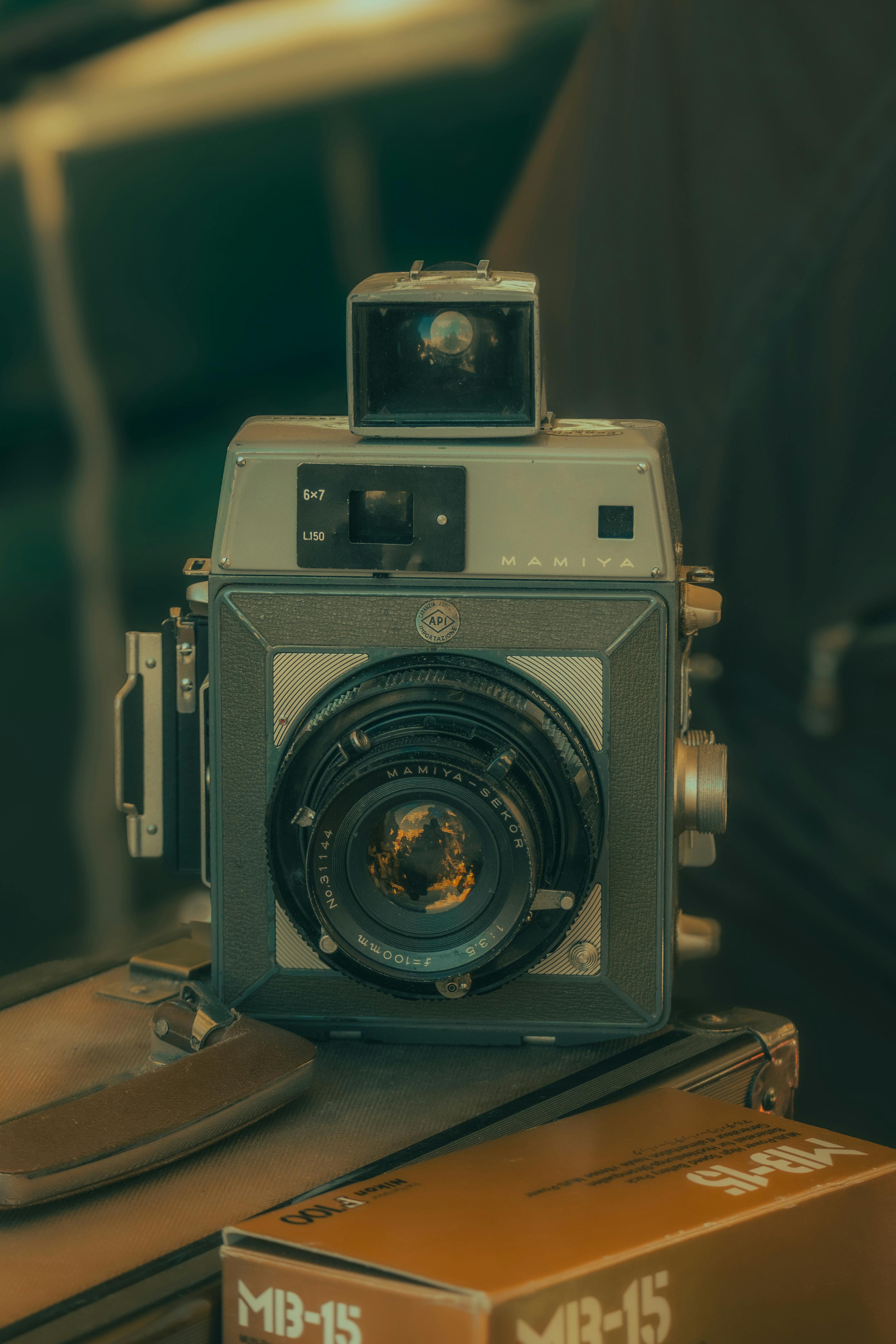 Photo of White Film Camera Miniature · Free Stock Photo