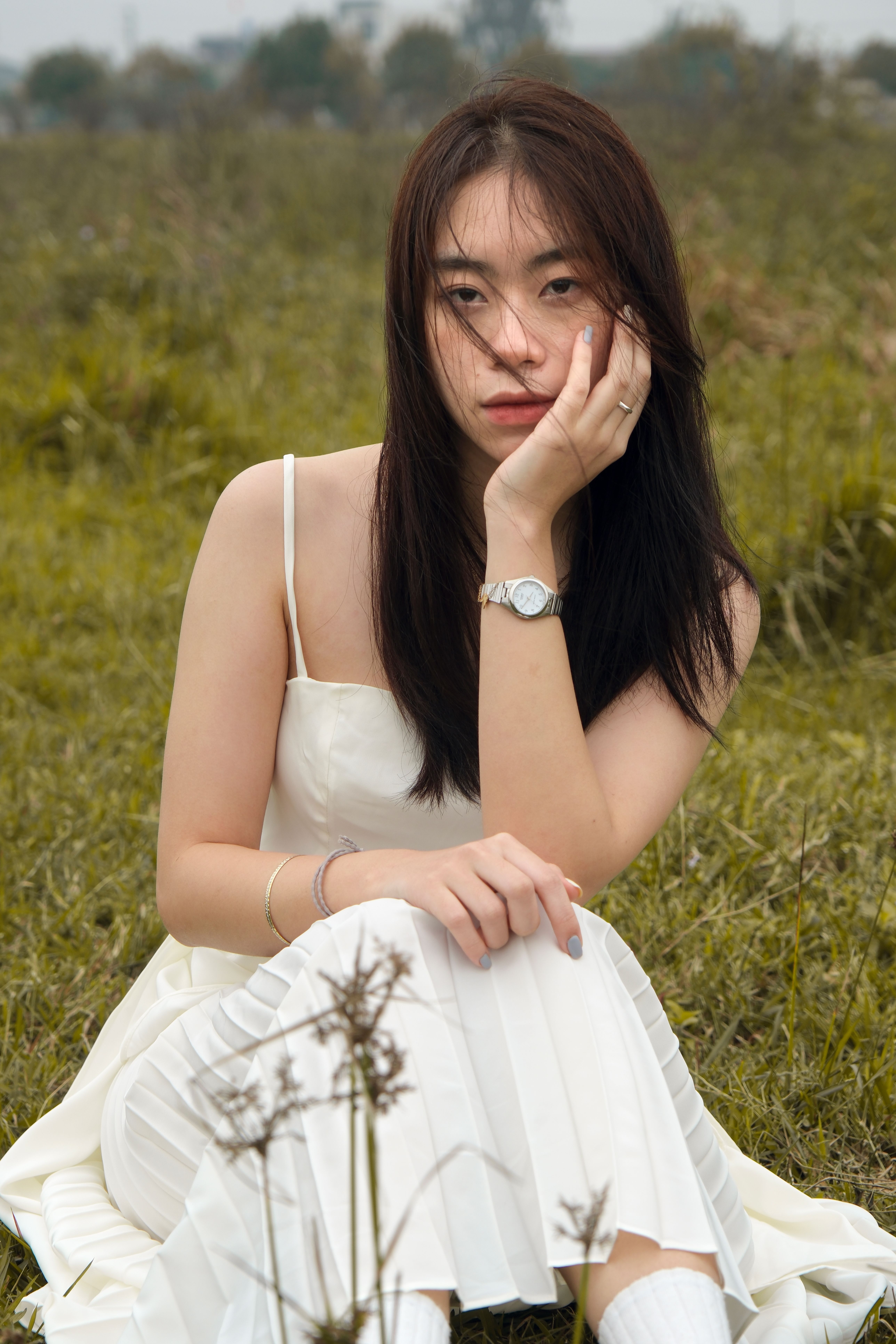 Portrait of a Woman Sitting · Free Stock Photo