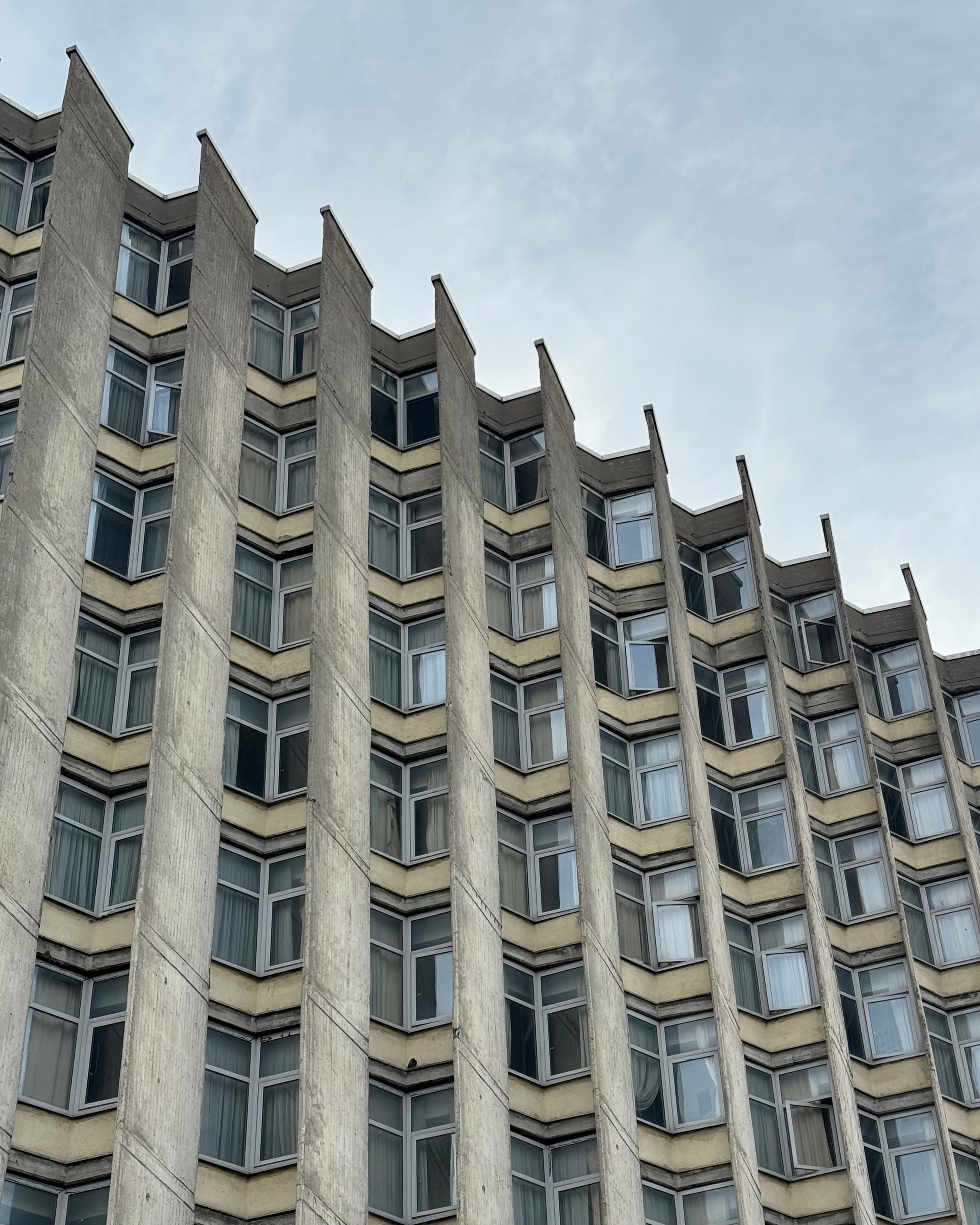 Modern Stone Building with Windows · Free Stock Photo