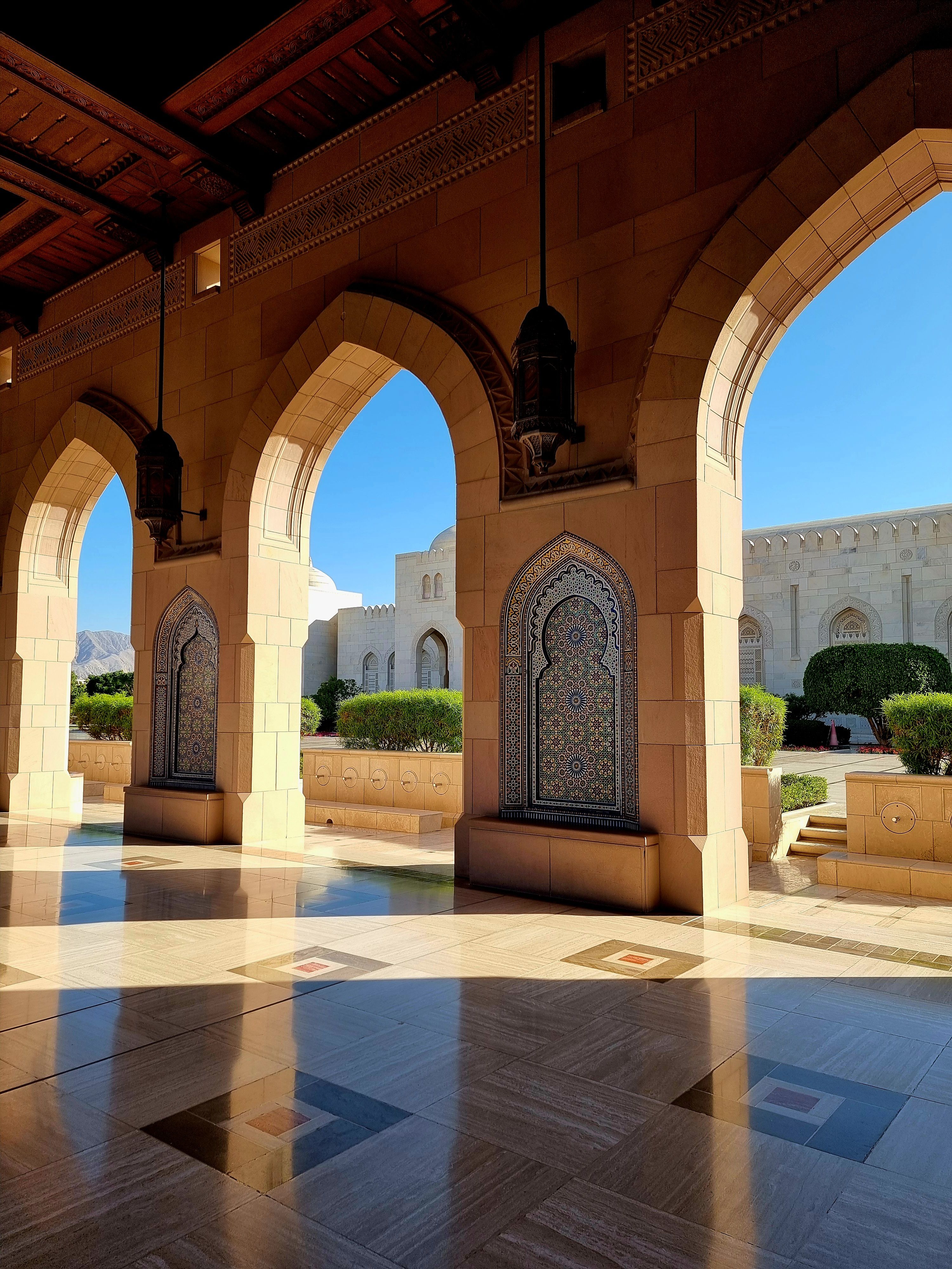 Mosque Wall with Arches · Free Stock Photo