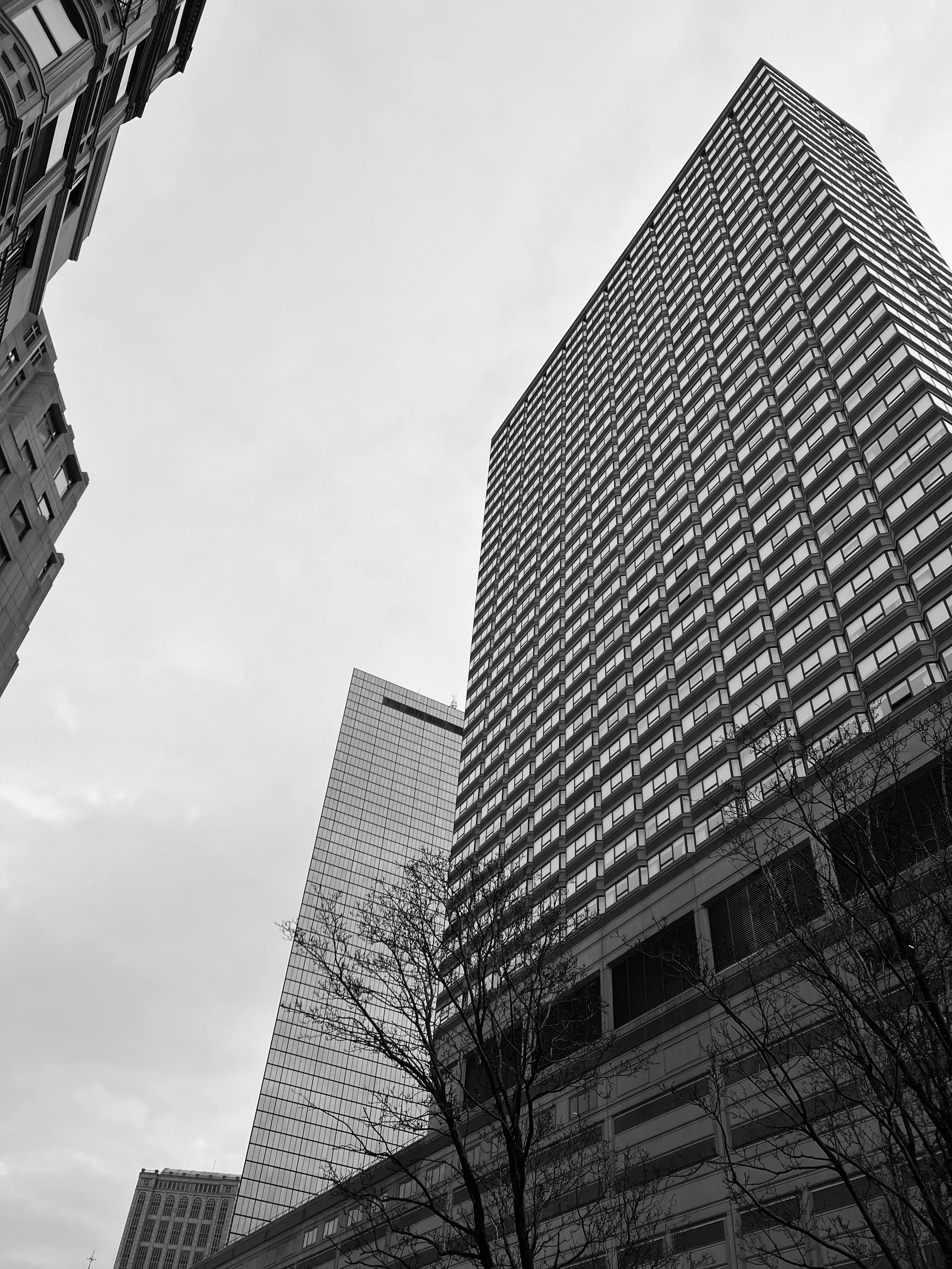 Grayscale Photo of High Rise Building · Free Stock Photo