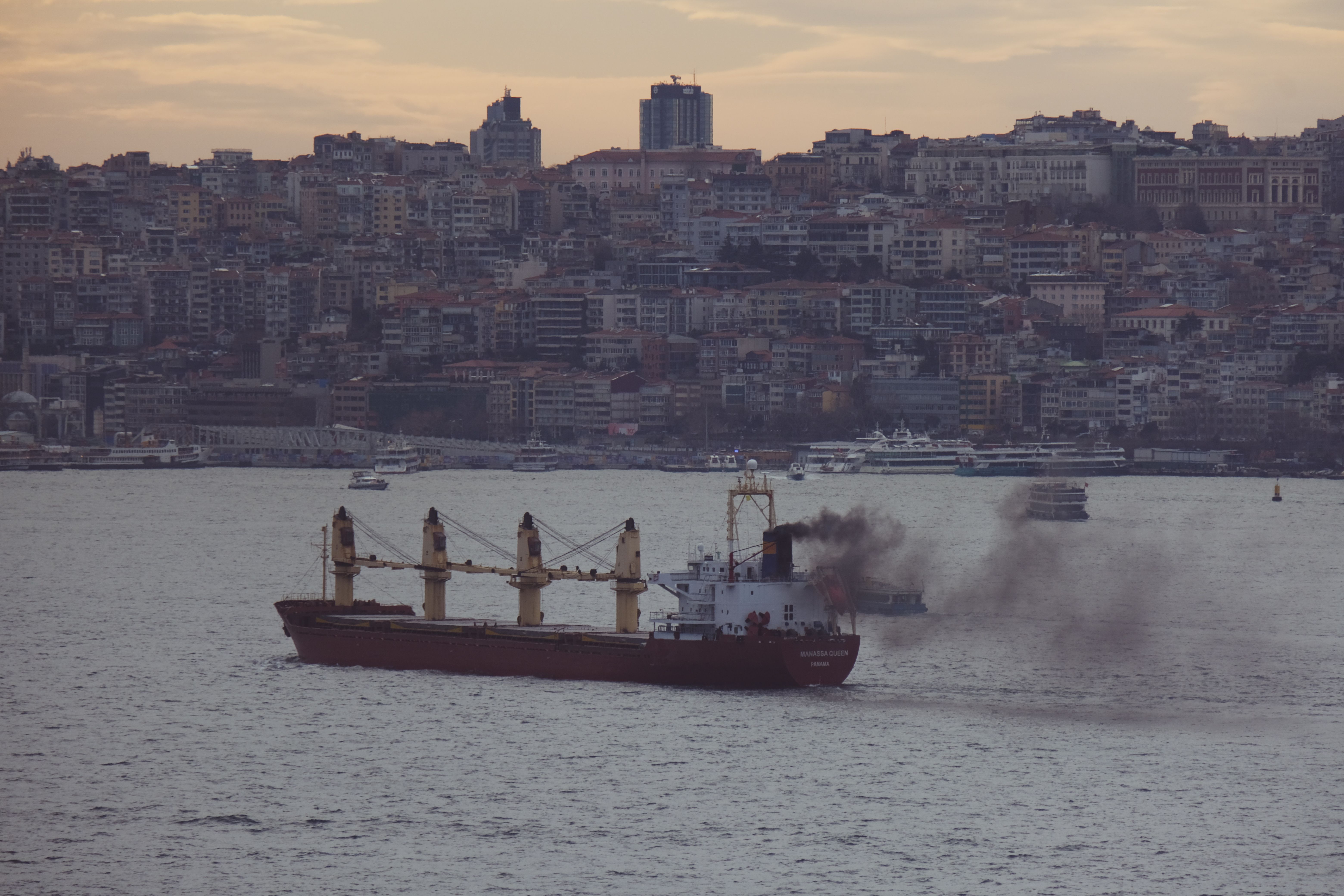 Industrial Ship Sailing in Istanbul · Free Stock Photo