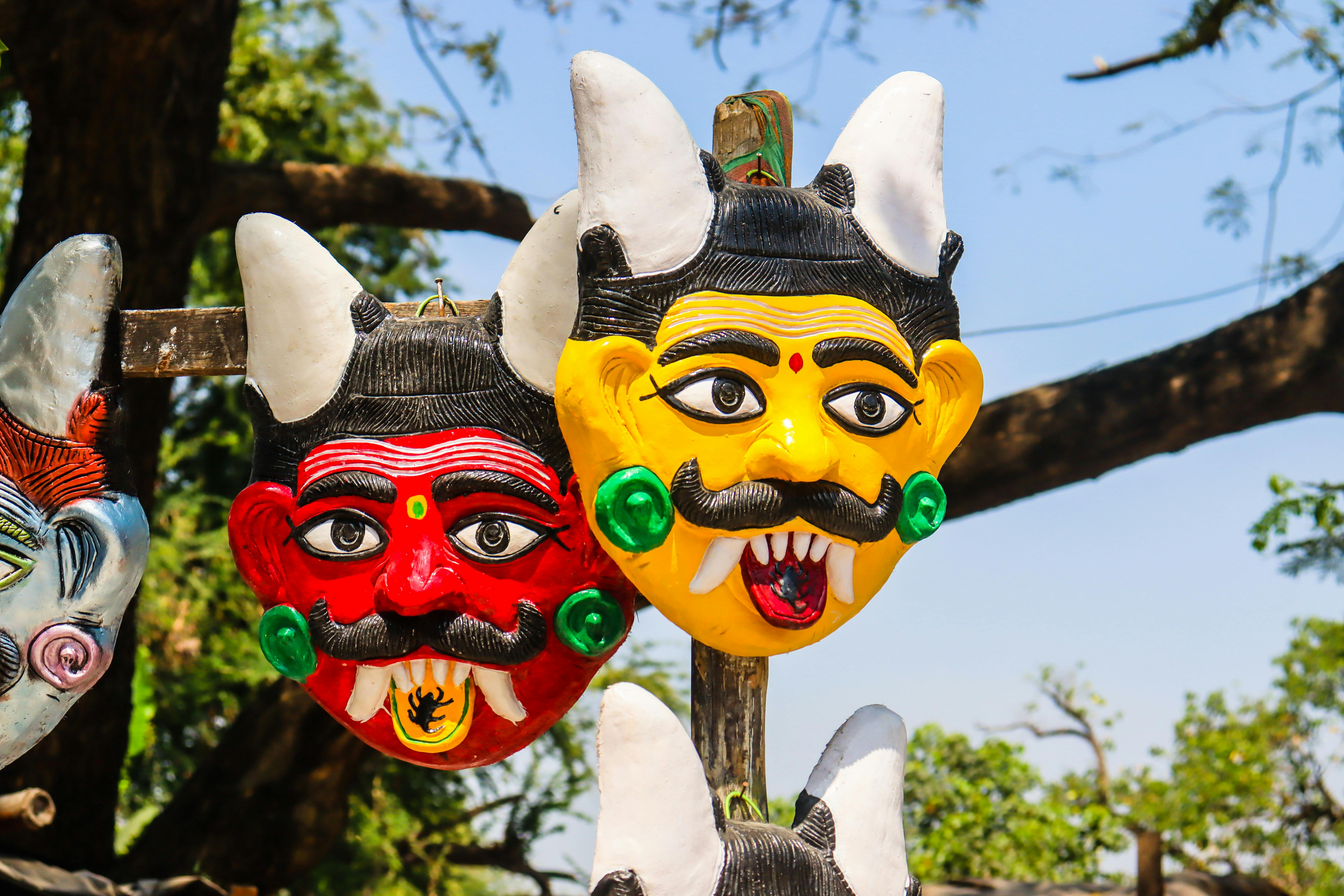 Colorful Devil Masks · Free Stock Photo