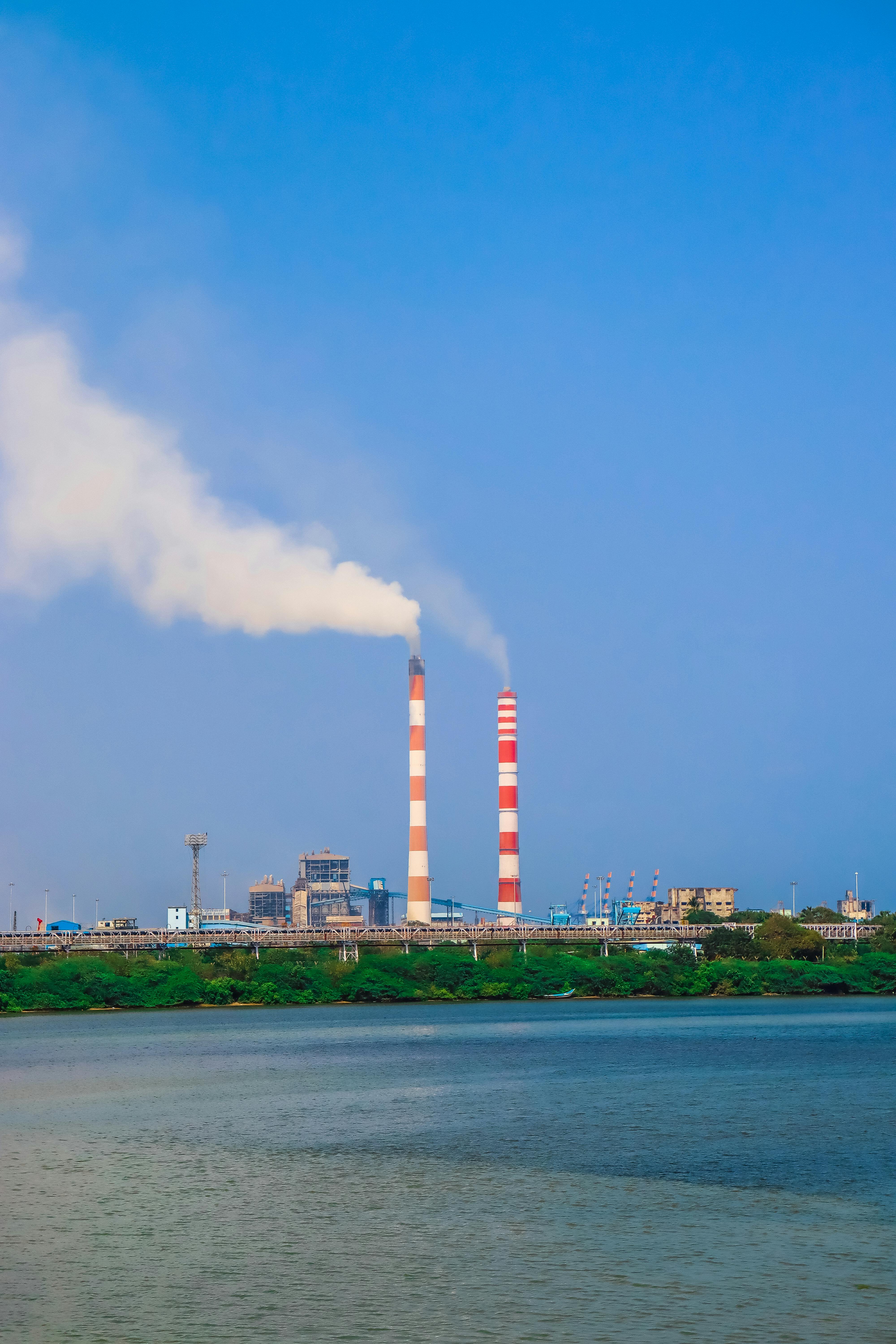 Smoke from Factory Chimneys · Free Stock Photo