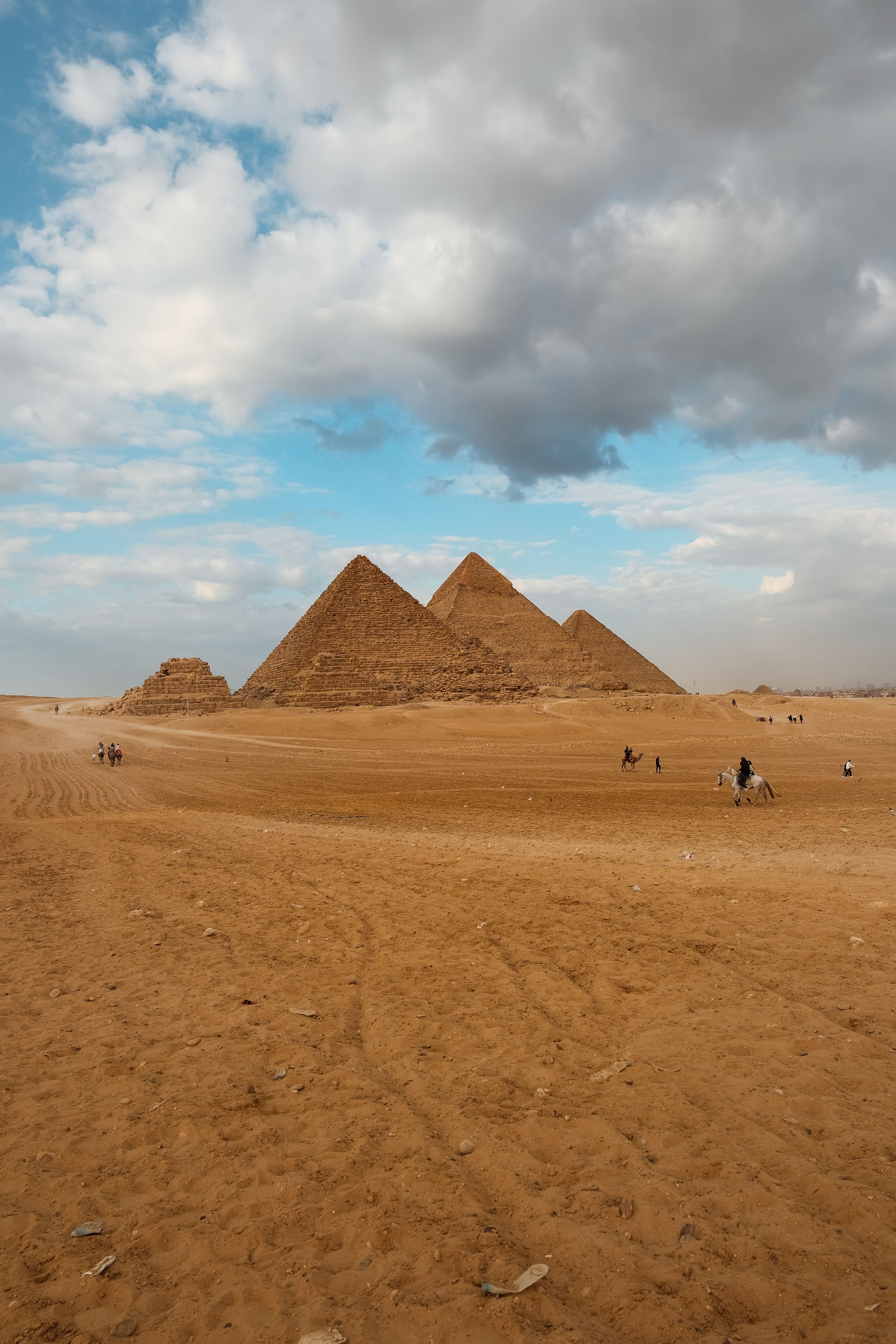 Woman Looking At Pyramids · Free Stock Photo