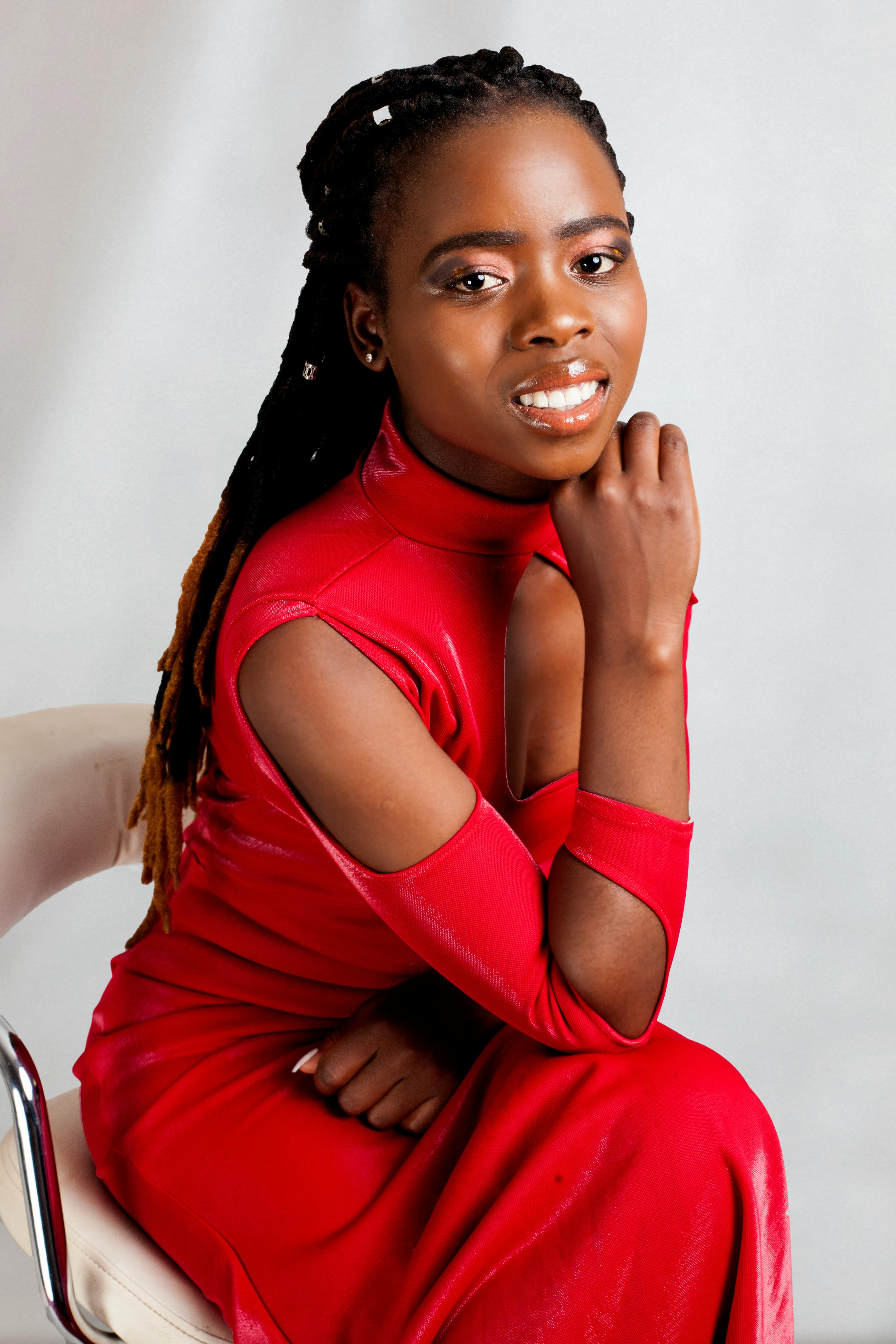 Model in Red Dress · Free Stock Photo