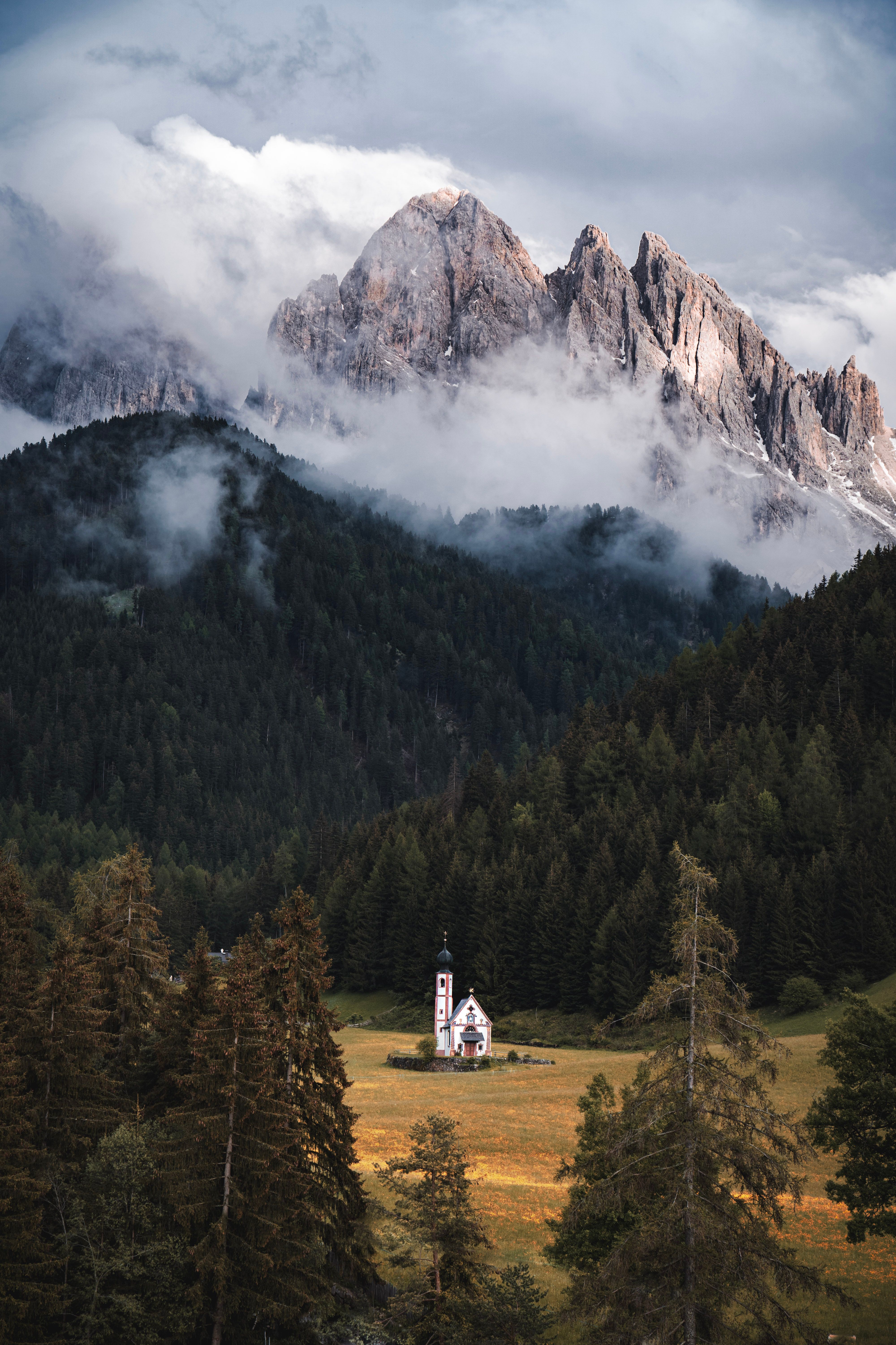 Church in Valley in Dolomites in Italy · Free Stock Photo