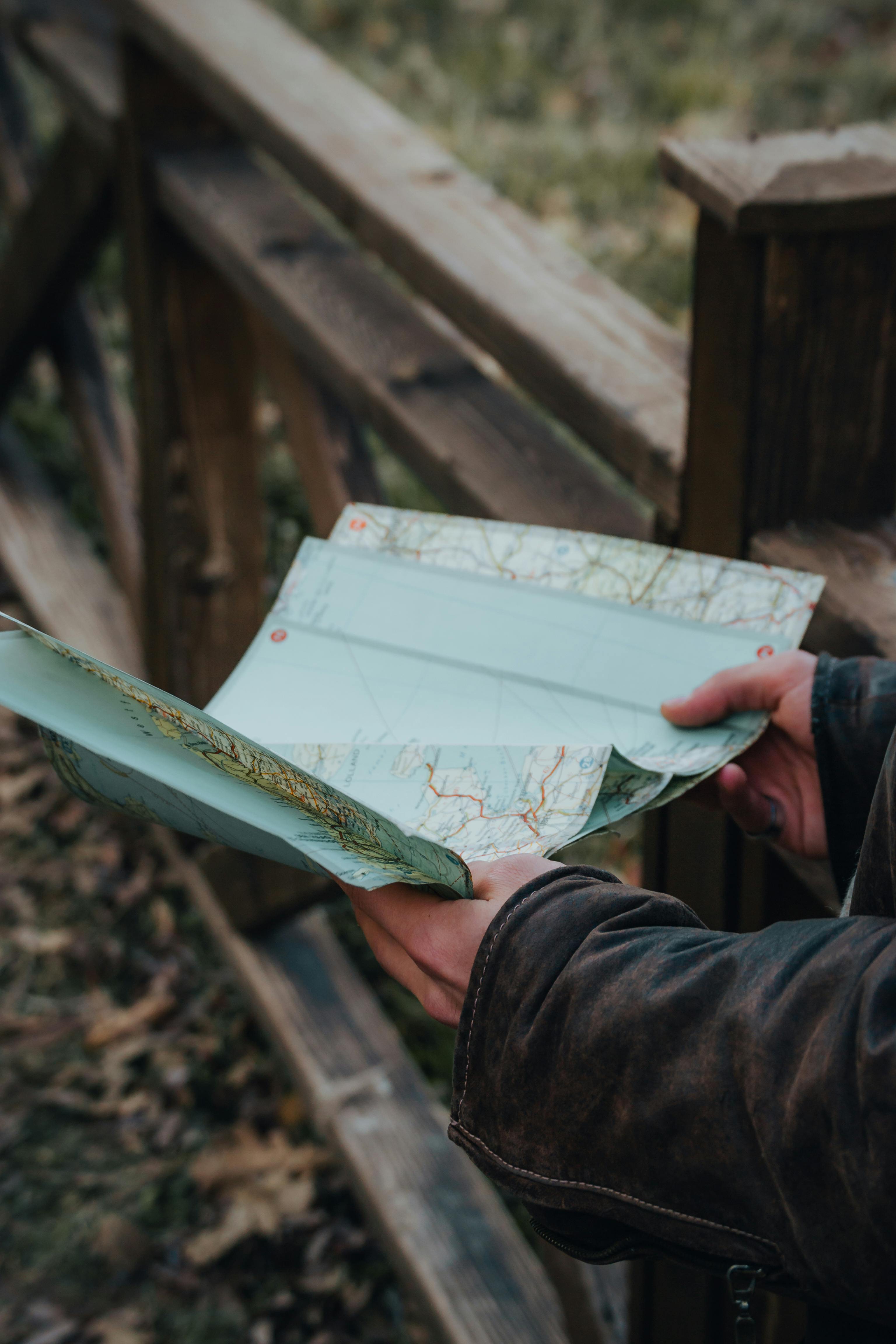 Man Hands Holding Map · Free Stock Photo