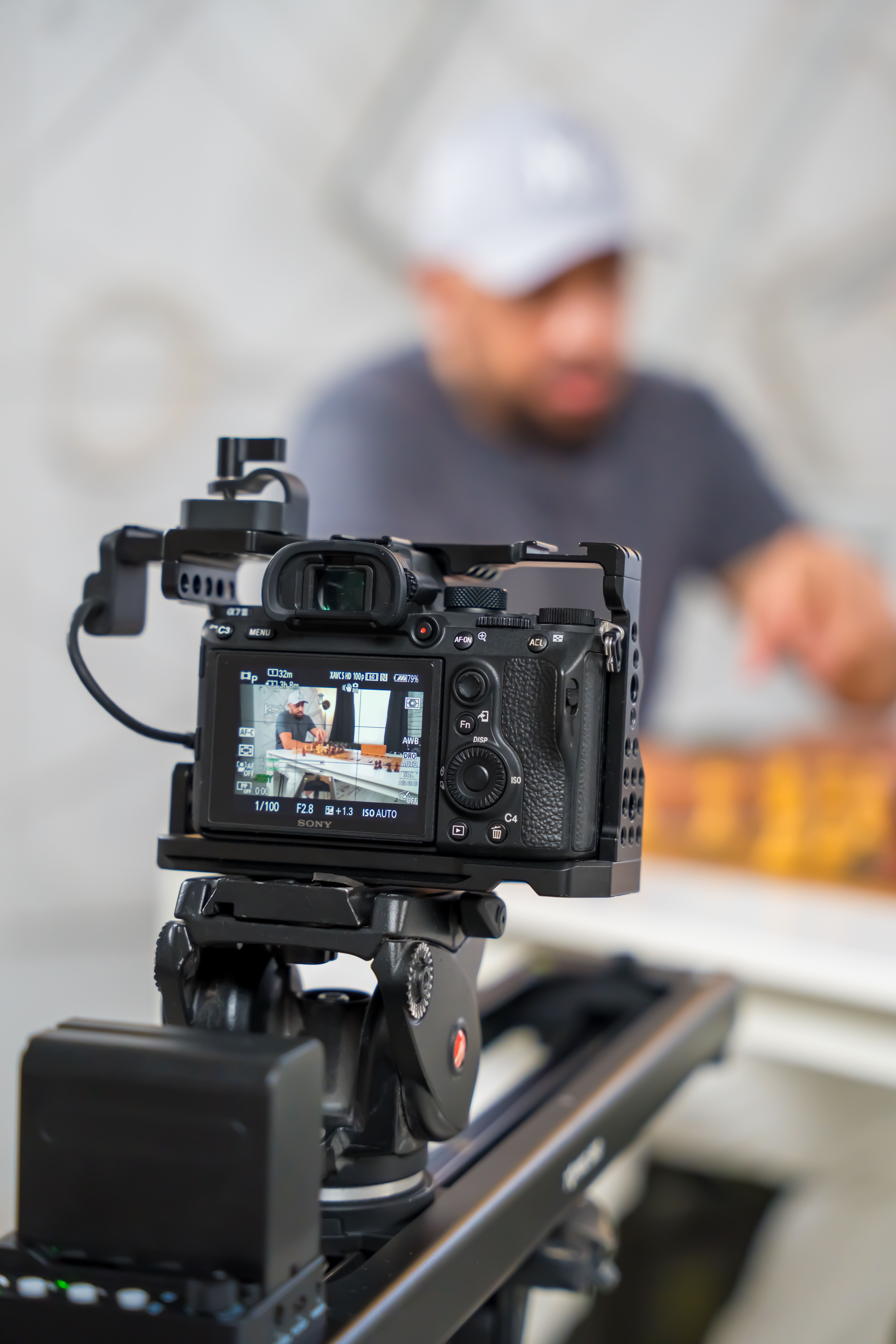 Camera Recording Video of Man · Free Stock Photo