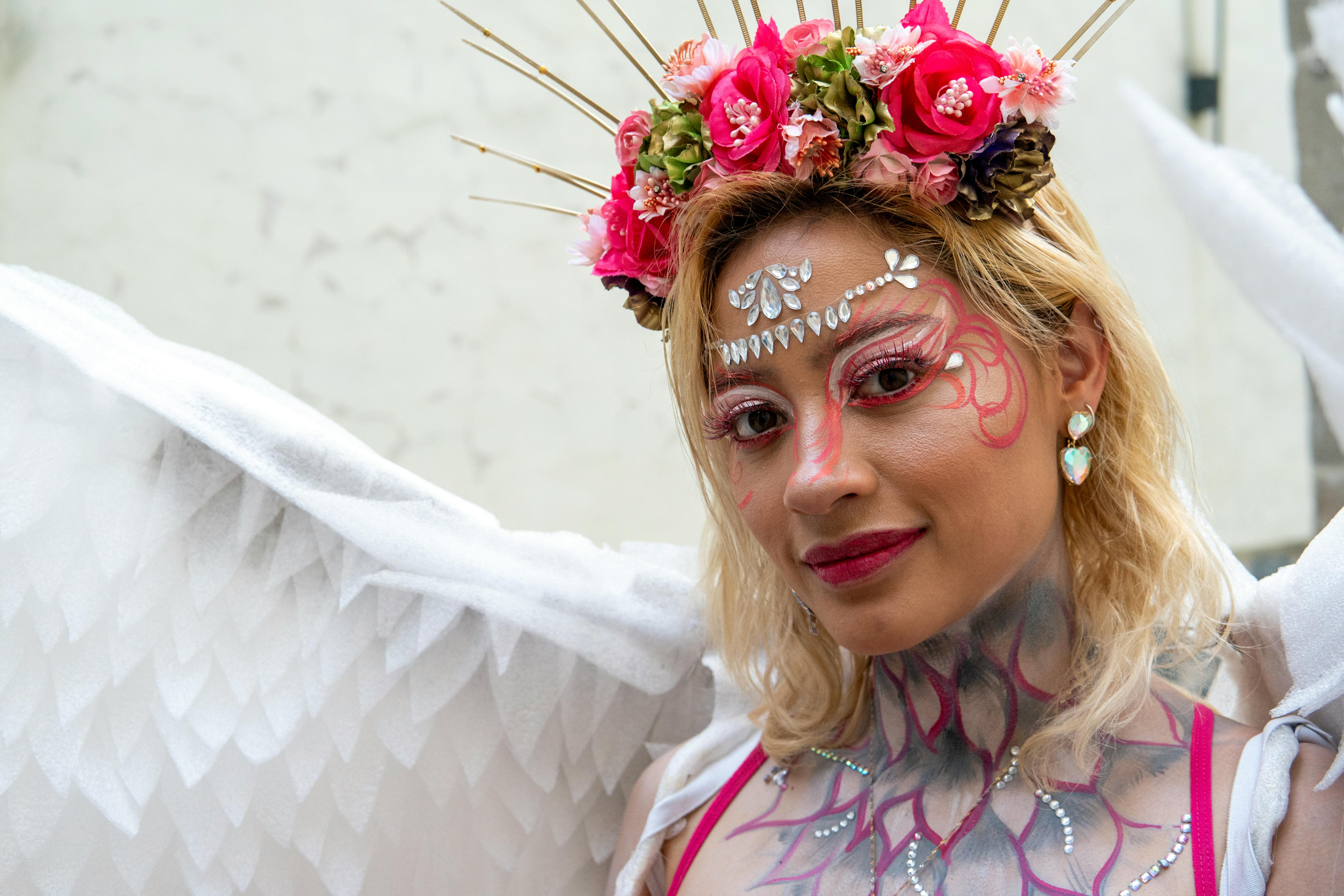 Portrait of Woman Wearing Angel Costume · Free Stock Photo