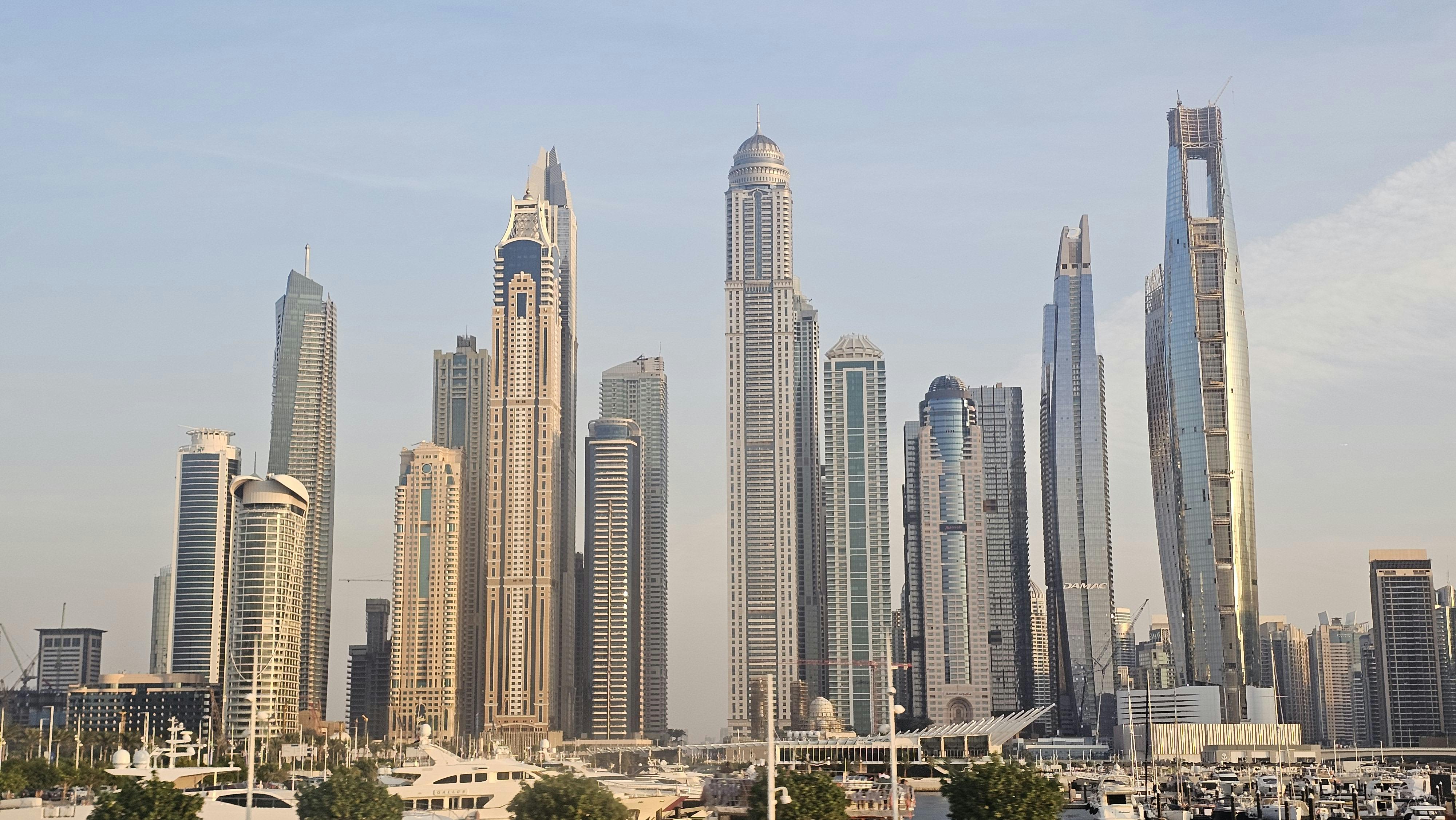 View of Modern Dubai Skyline · Free Stock Photo