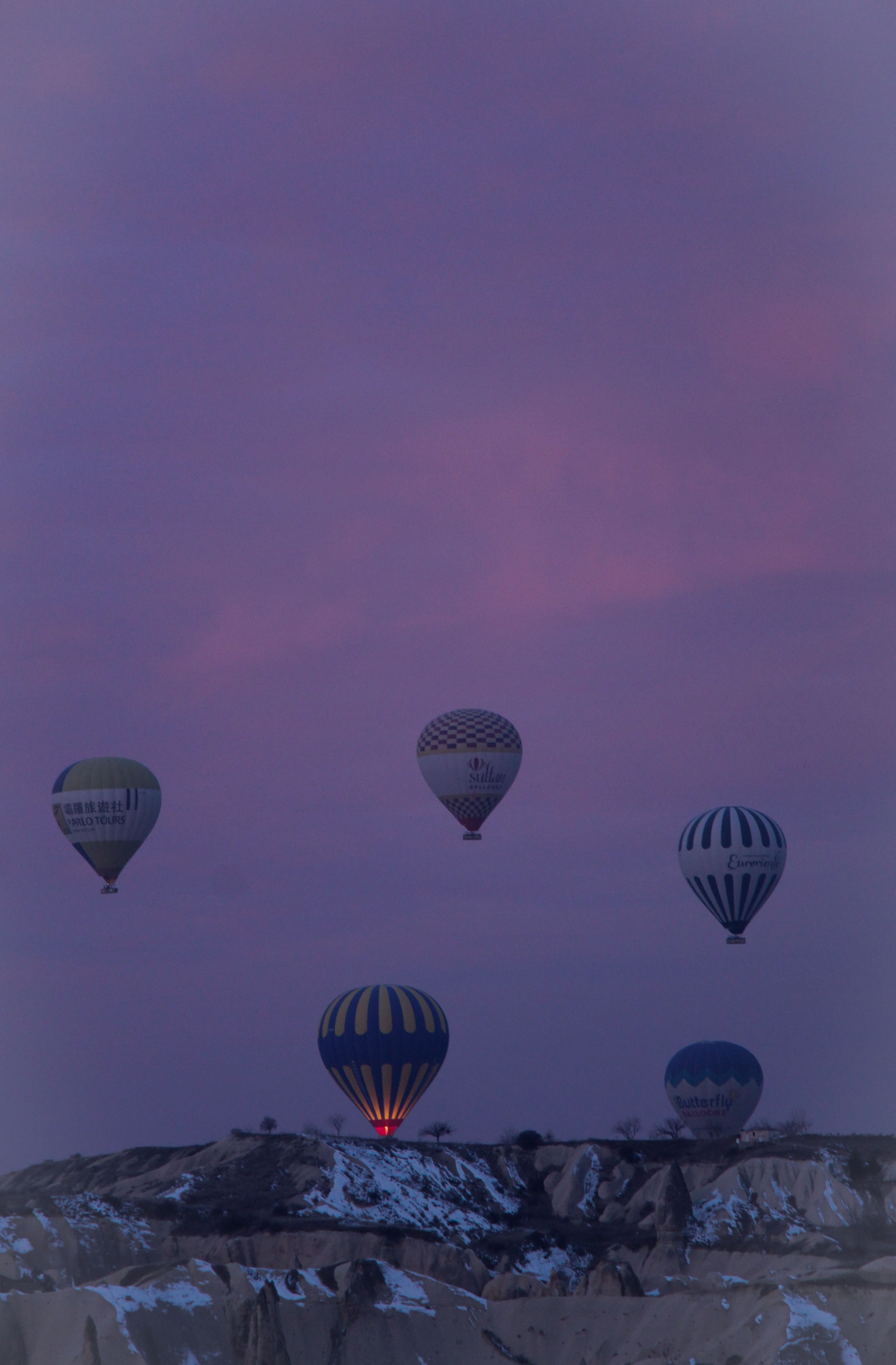 Hot Air Balloons at Dusk · Free Stock Photo