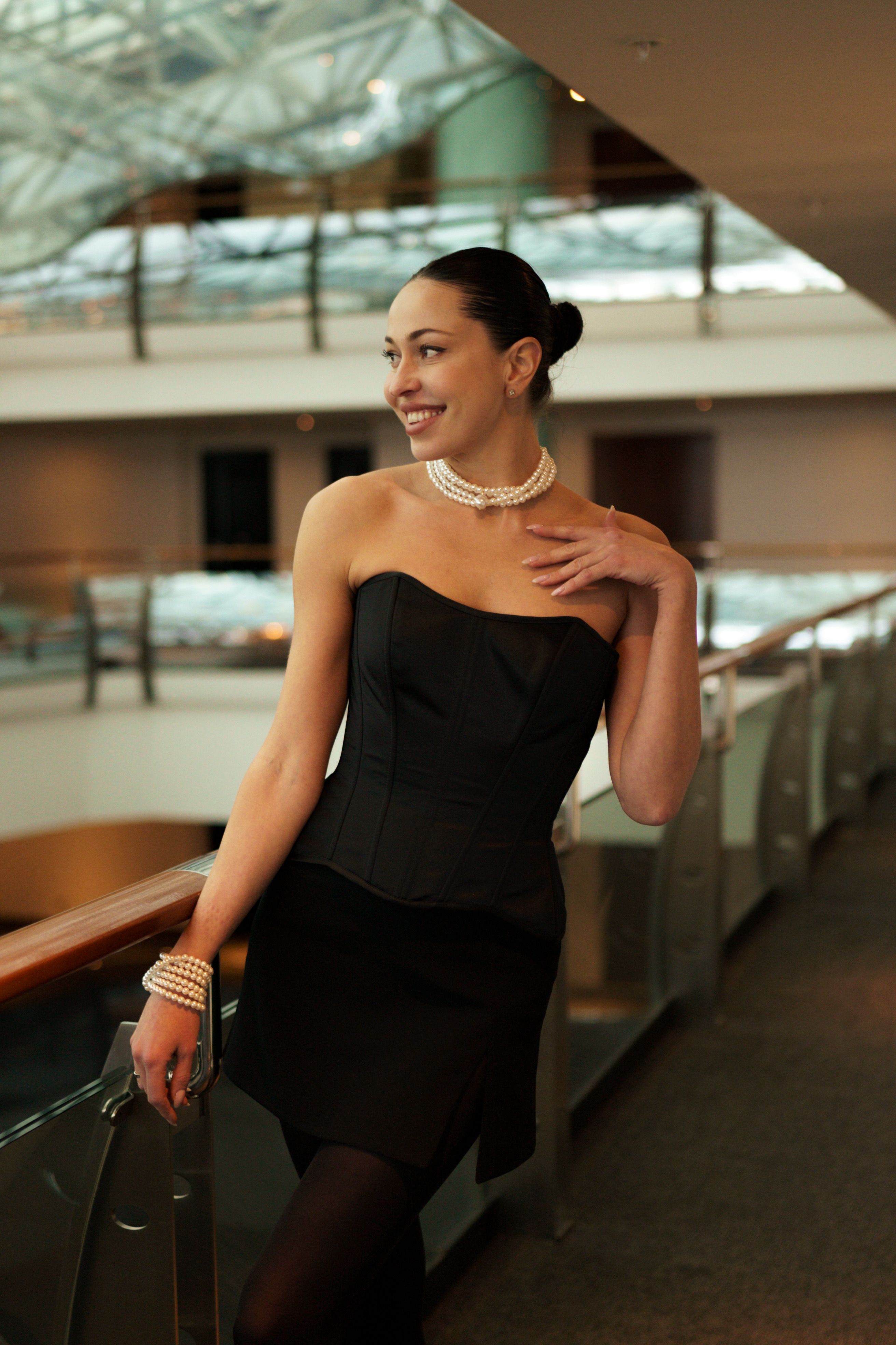 Model Posing in Corset and Mini · Free Stock Photo