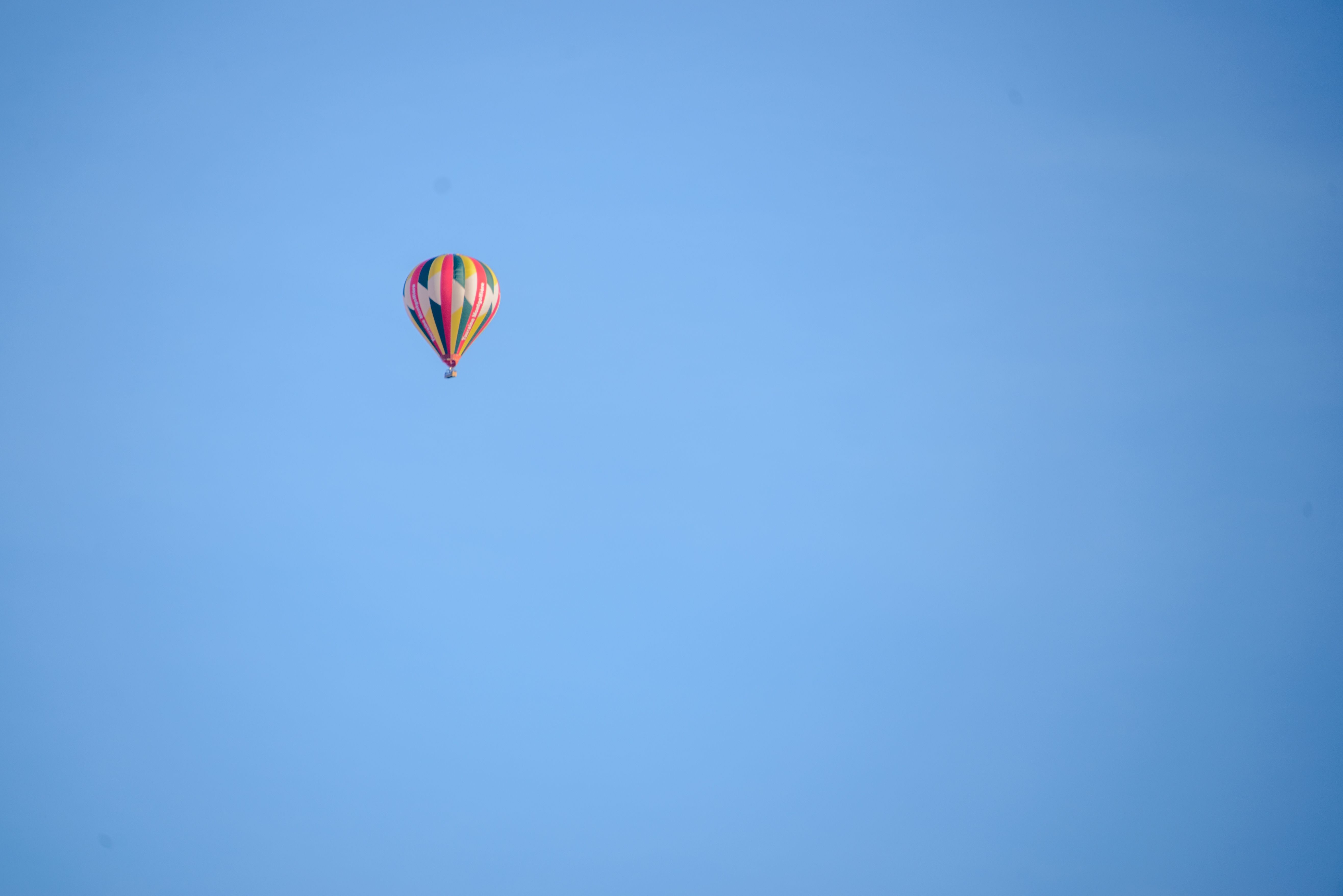 Hot Air Balloon in Blue Sky · Free Stock Photo