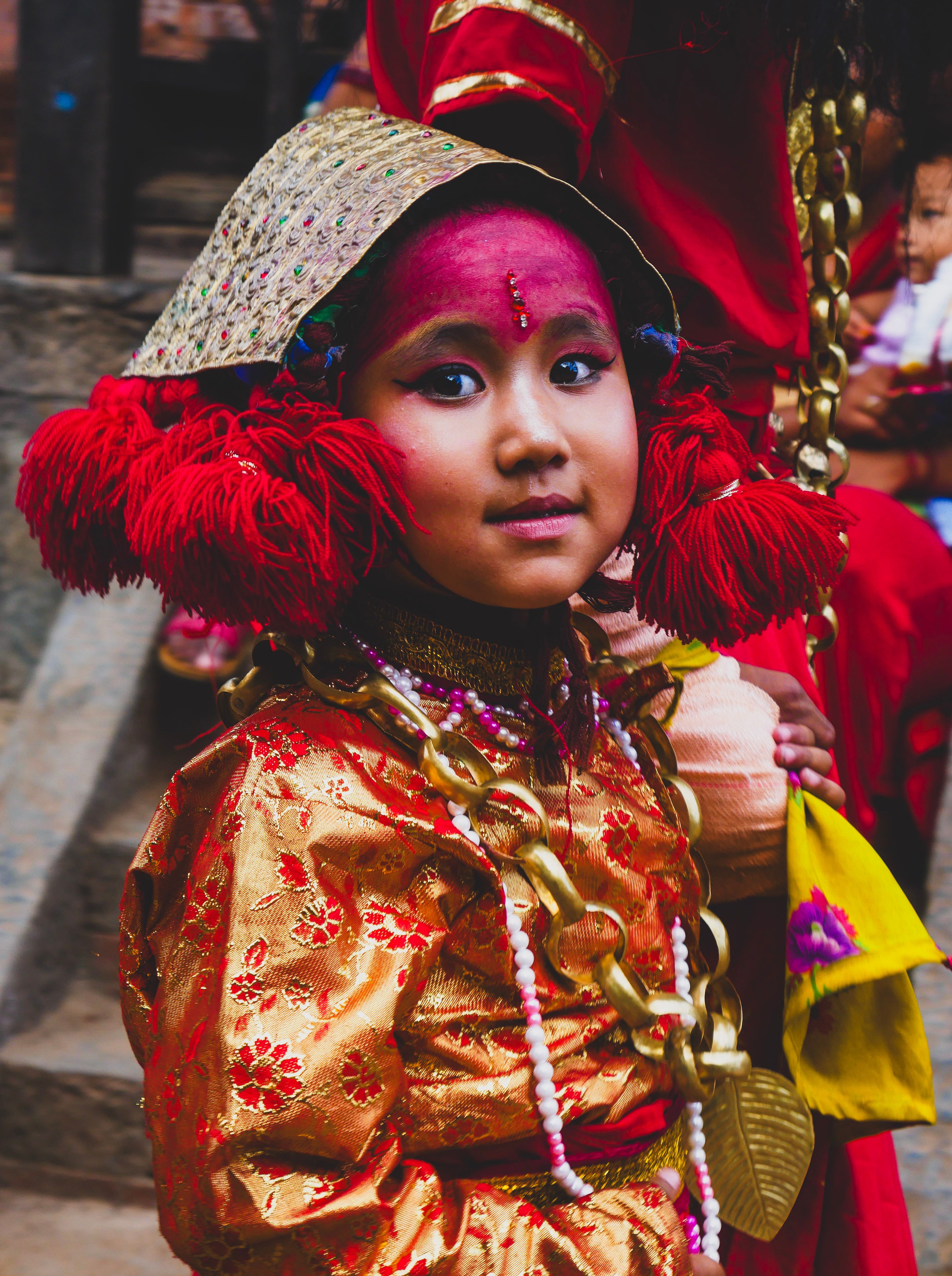 Portrait of Girl in Traditional Clothing · Free Stock Photo